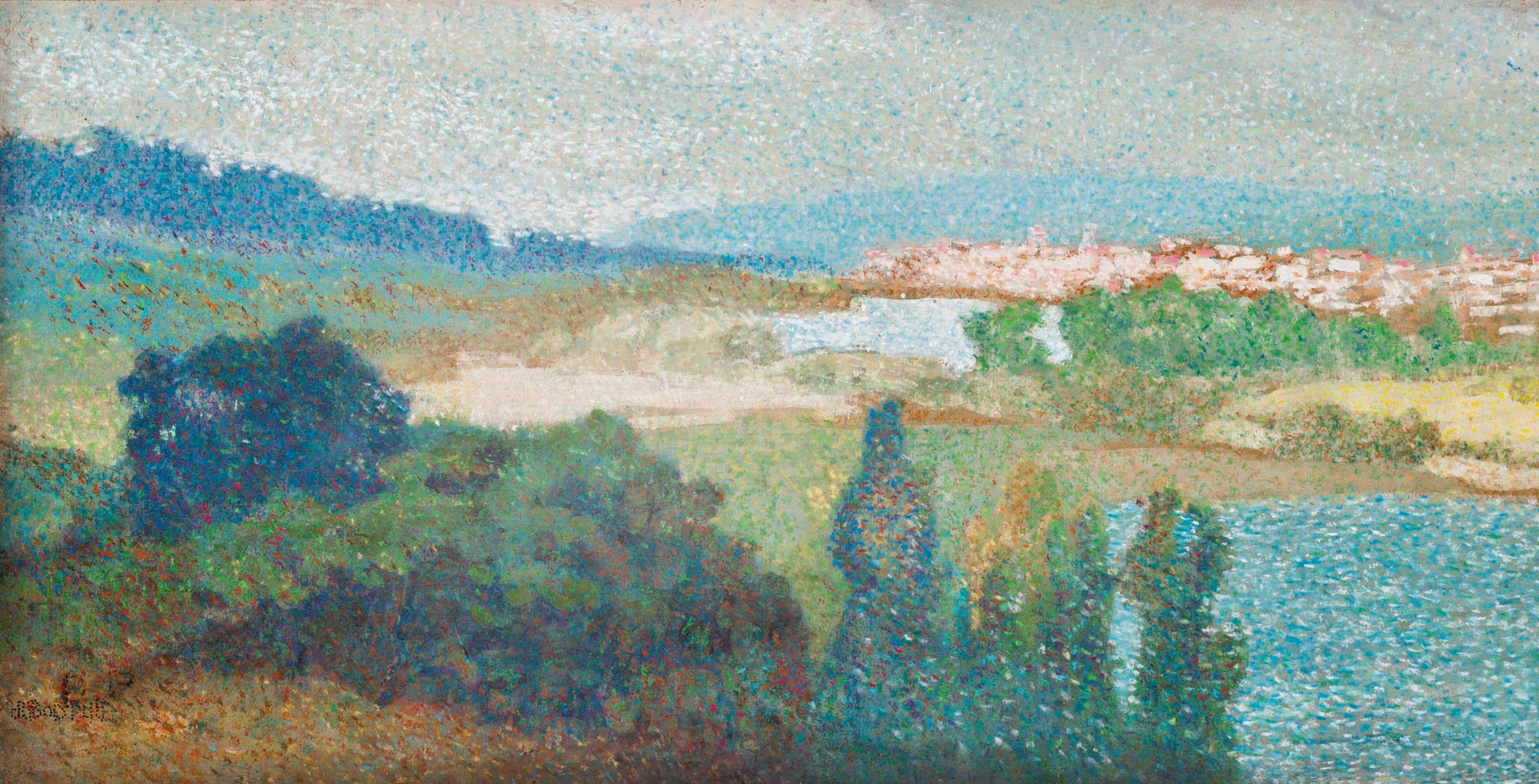 Albert Dubois-Pillet (1846-1890) , Paysage de Saint-Germain | Christie's