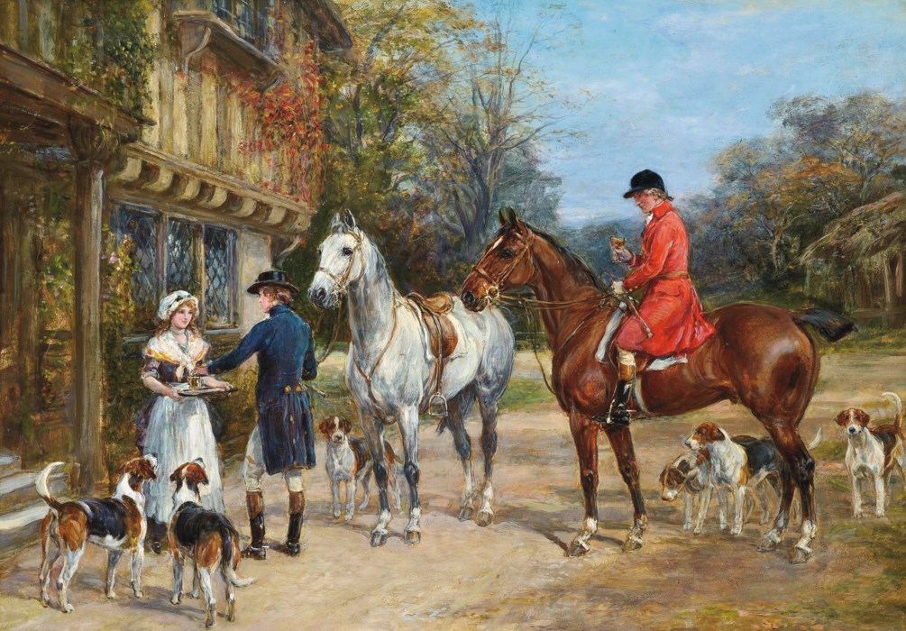 Heywood Hardy (1842-1933) , A toast before the hunt | Christie's