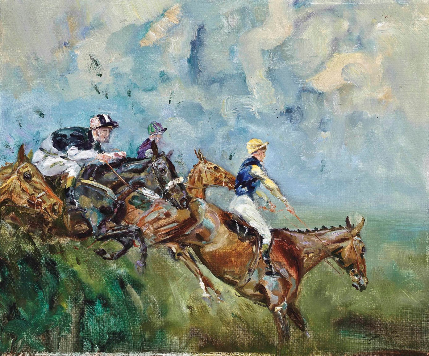Michael Lyne (1912-1989) , Grand National study, 1968 | Christie's