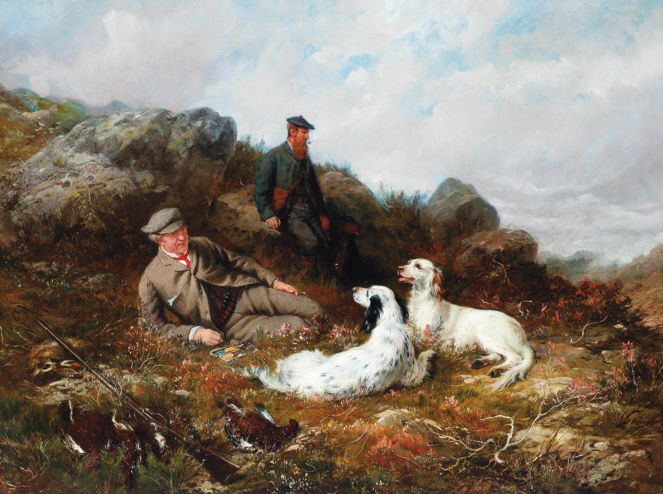 Attributed to George Earl (1824-1908) , A rest from the shoot | Christie's