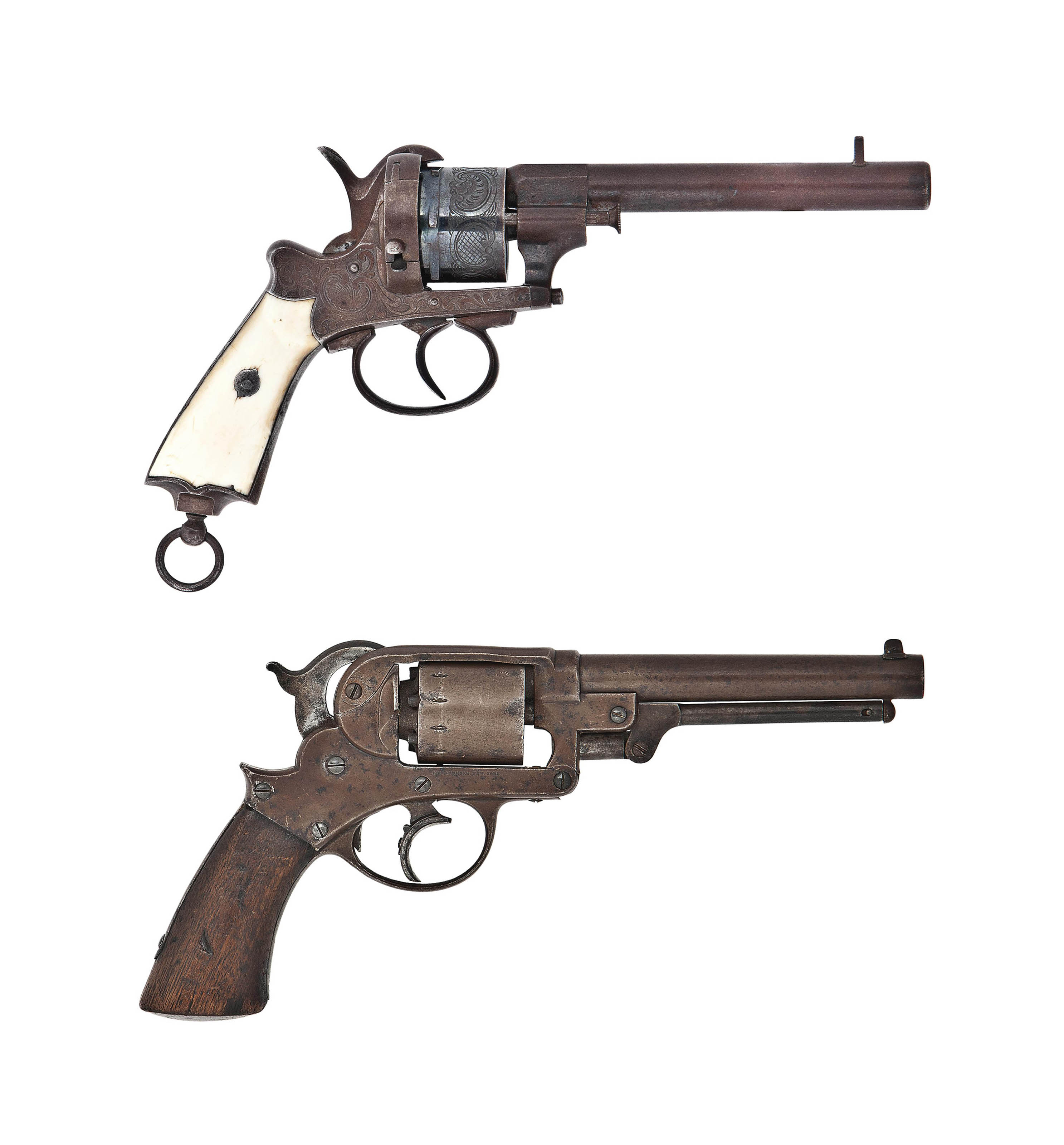 AN 11mm (PINFIRE) SIX-SHOT DOUBLE-ACTION REVOLVER