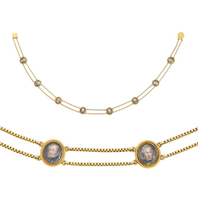 AN EARLY 19TH CENTURY PORTRAIT MINIATURE NECKLACE | Christie's