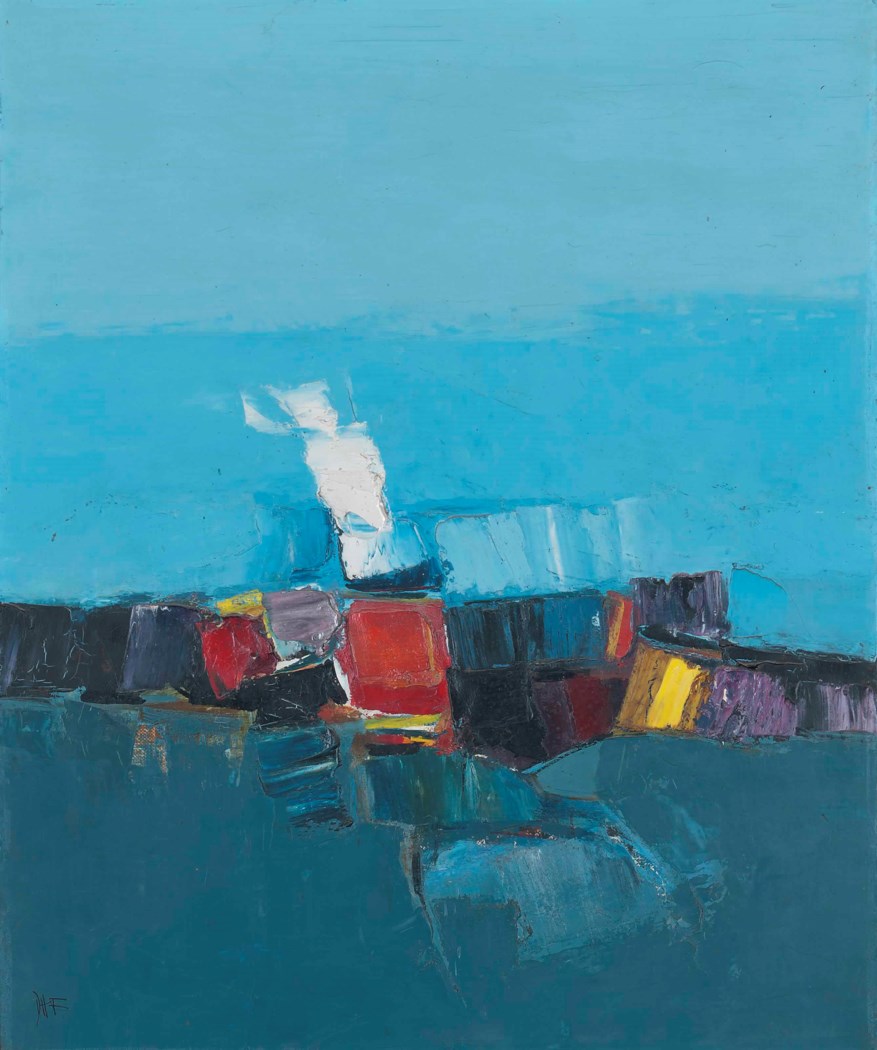 Donald Hamilton Fraser, R.A. (1929-2009) , Seascape with Rocks | Christie's