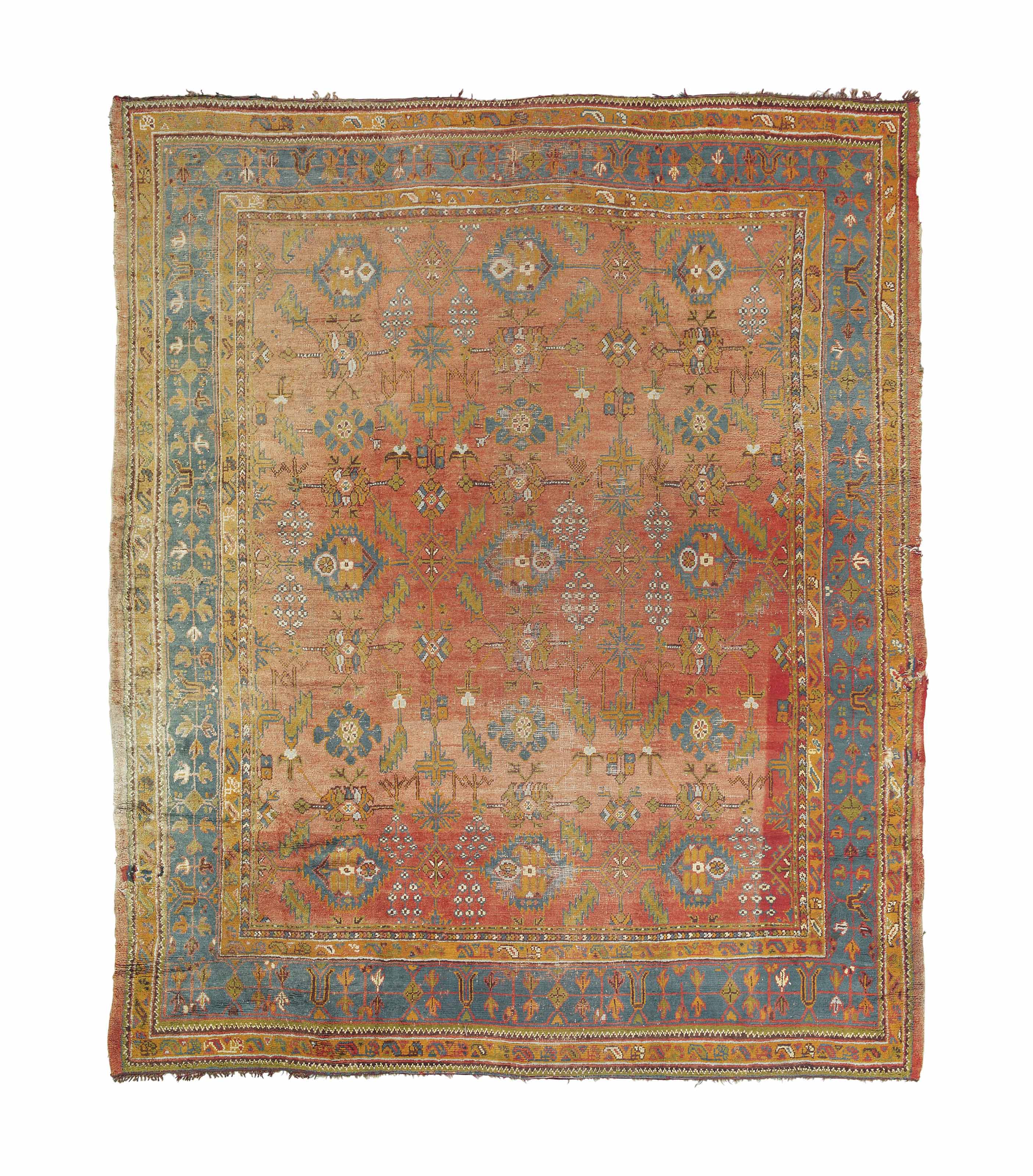 An antique Ushak carpet