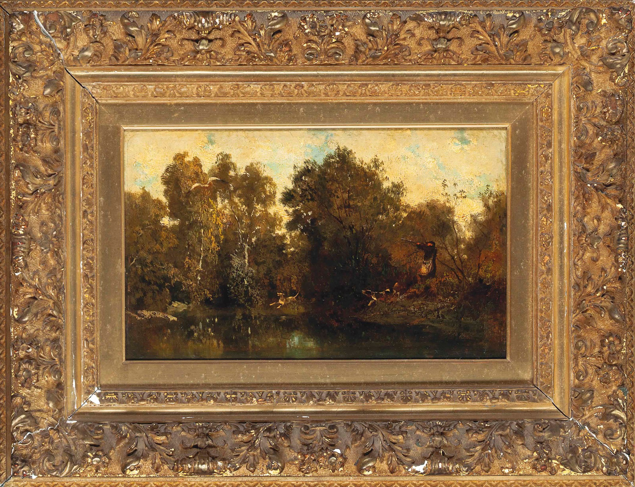 Attributed to Alexandre Gabriel Decamps (French, 1803-1860) , Shooting ...