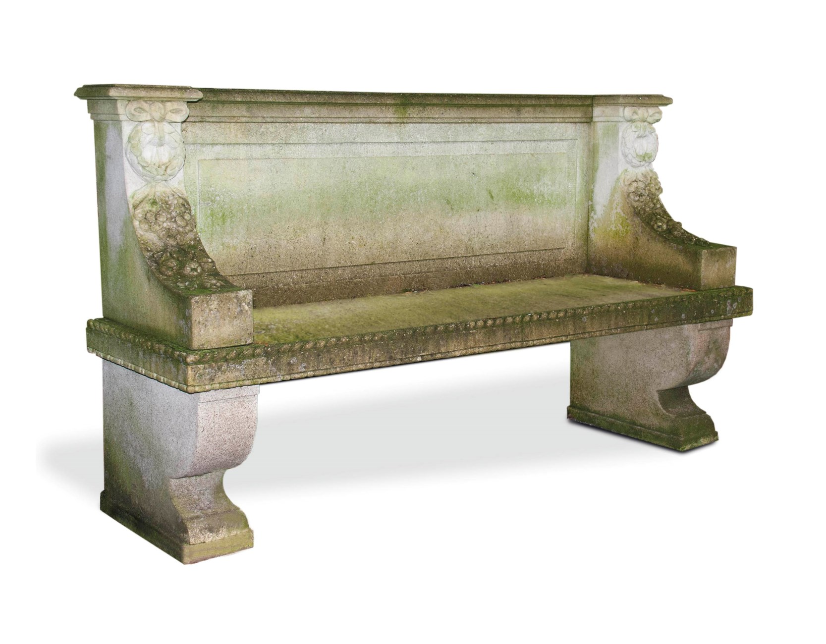 A LIMESTONE GARDEN SEAT , MODERN | Christie's
