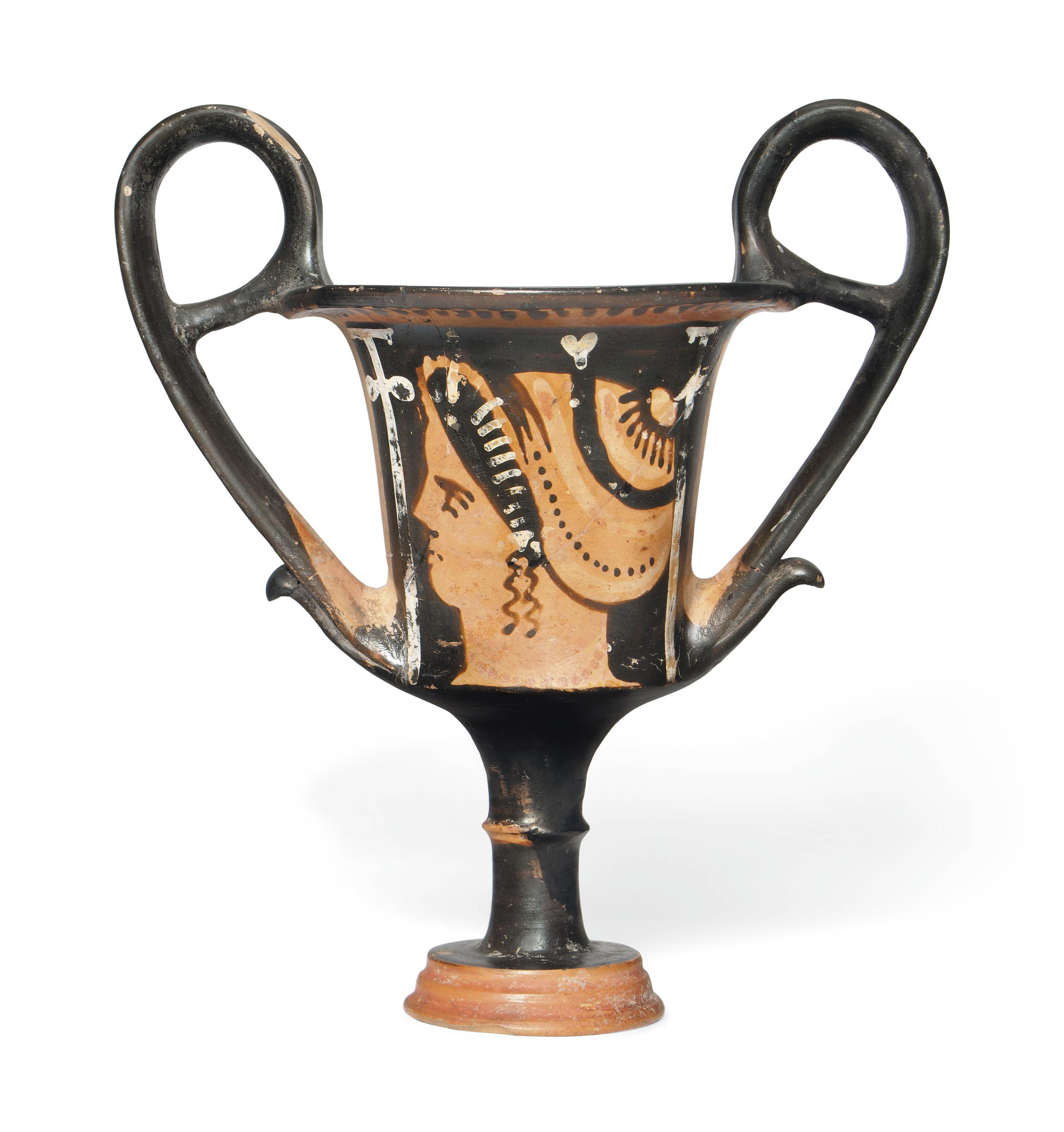 AN APULIAN RED-FIGURED KANTHAROS , ATTRIBUTED TO THE KANTHAROS GROUP ...