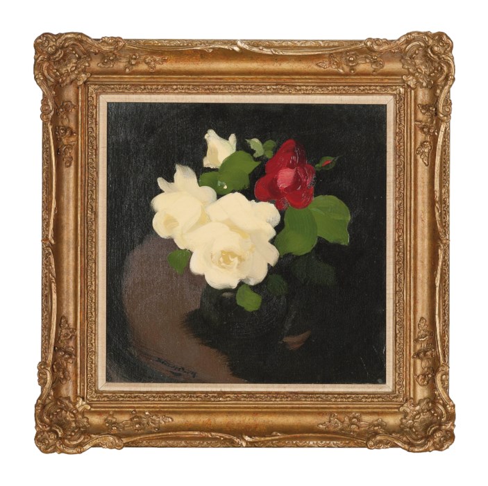 James Stuart Park (1862-1933) , Red and white roses | Christie's