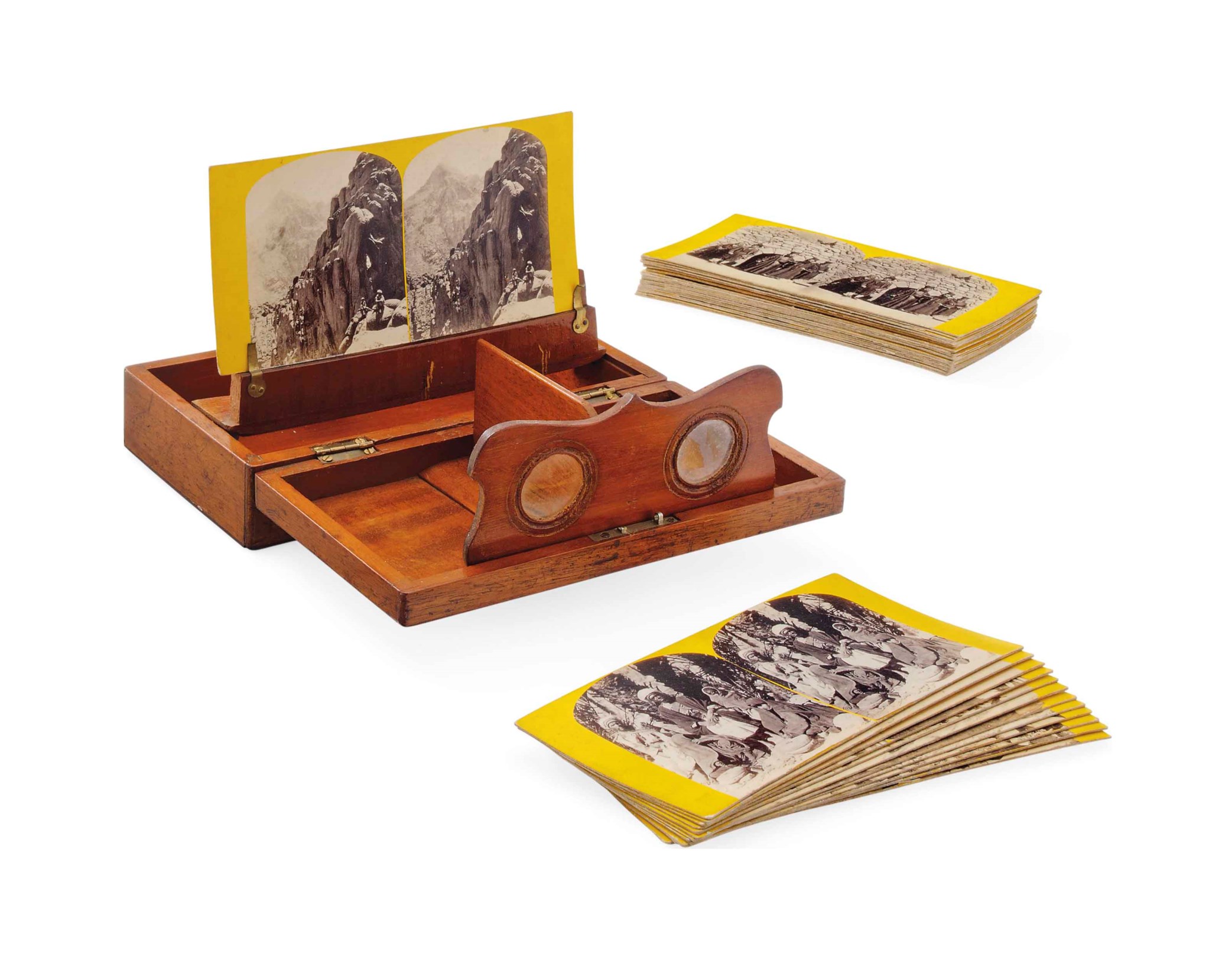 A STEREOSCOPIC VIEWER WITH SLIDES , CIRCA 1869 | Christie's