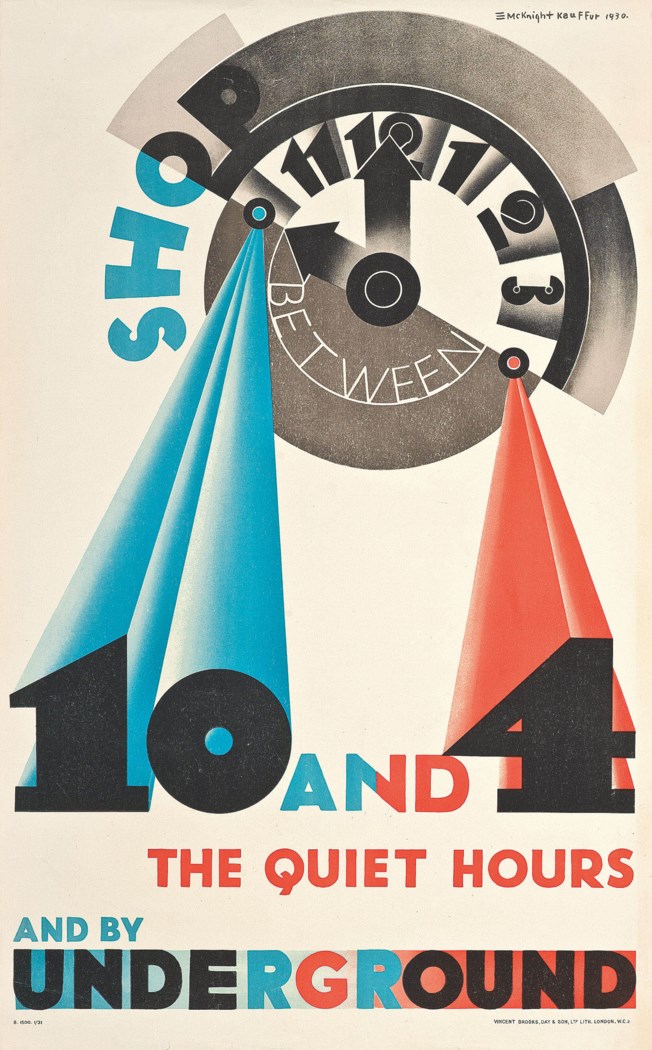 Edward McKnight Kauffer (1890-1954) , SHOP BETWEEN 10 AND 4 | Christie's