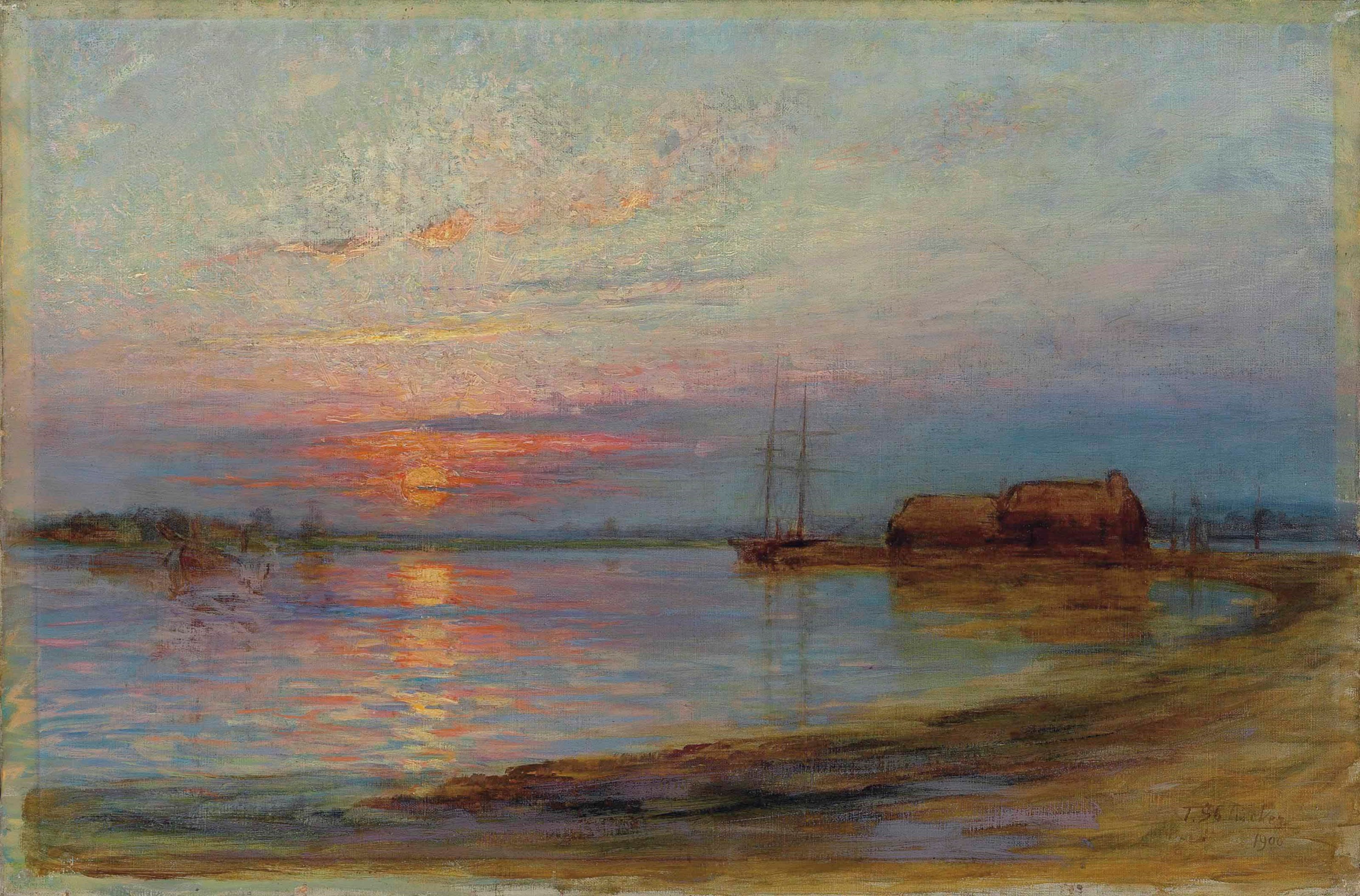 Tudor St George Tucker (1862-1906) , Sunset | Christie's
