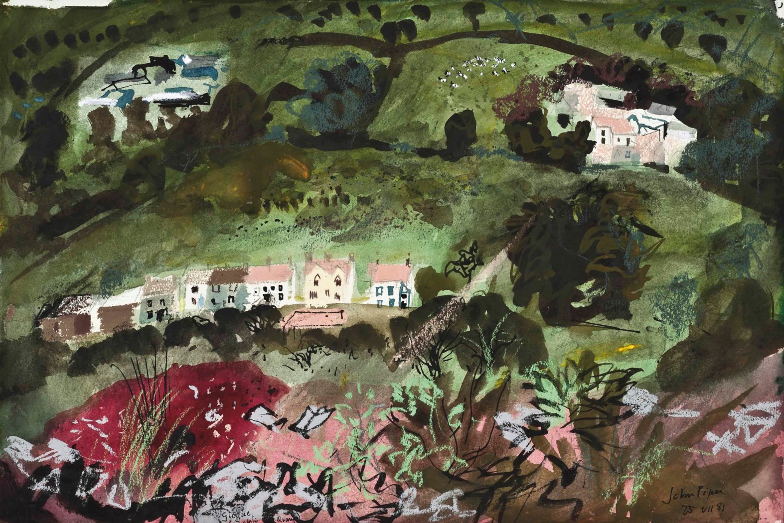 John Piper, C.H. (1903-1992) , Glogue, Old Slate Quarry | Christie's