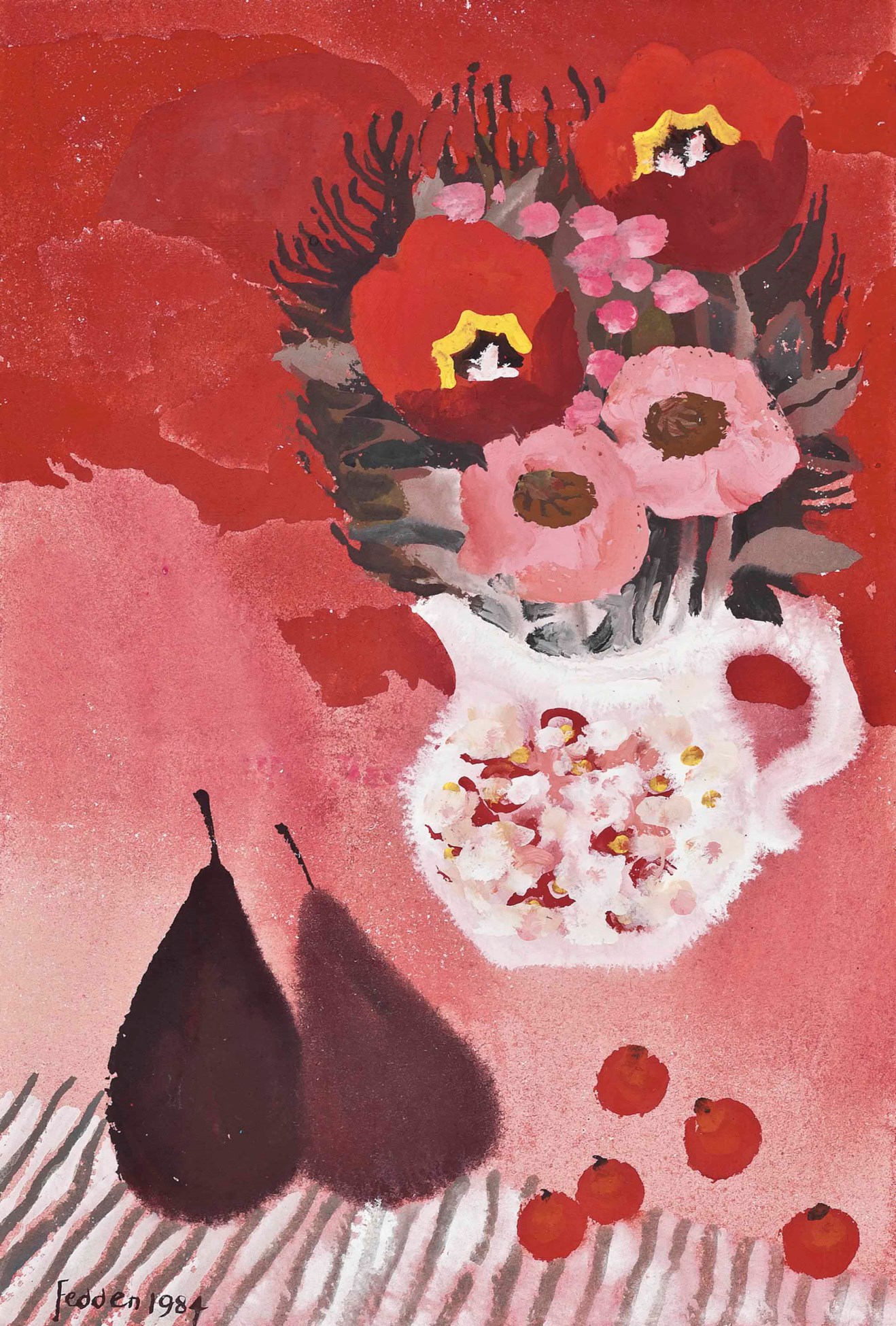 Mary Fedden, R.A. (1915-2012) , Red Still Life | Christie's