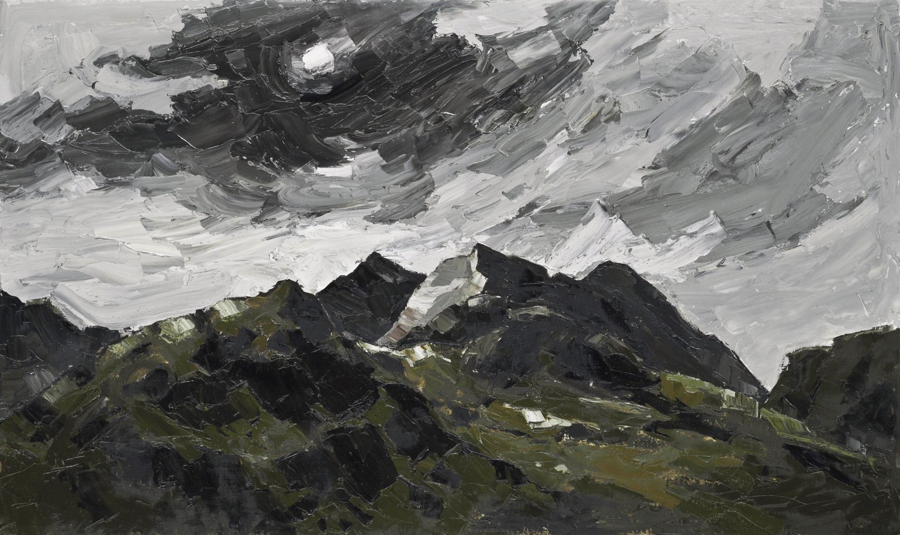 Sir Kyffin Williams, R.A. (1918-2006) , Light on Crib Goch, Snowdon ...