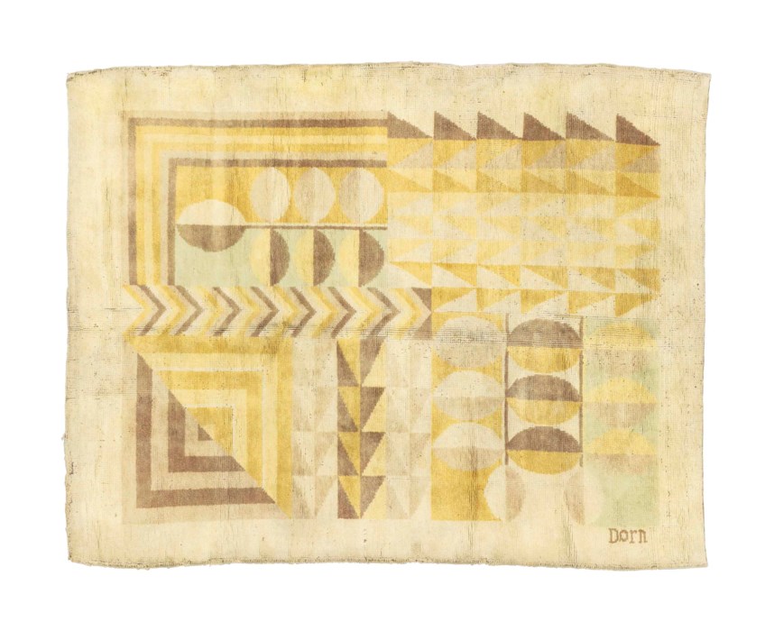 A MARION DORN (1896-1964) MODERNIST WOOL RUG , CIRCA 1930 | Christie's