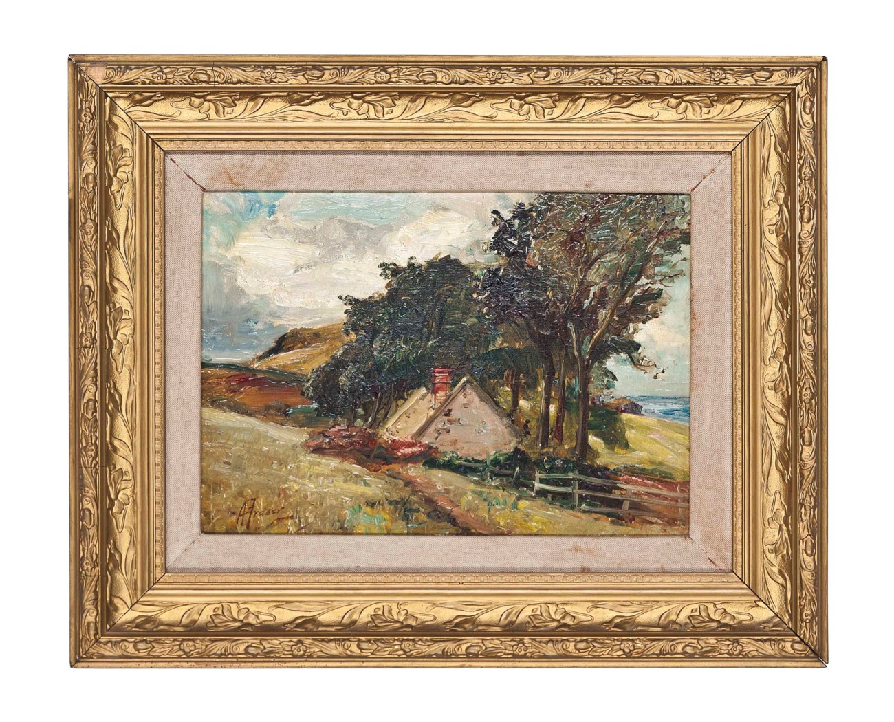 Alexander Fraser R.S.A. (1828-1899) , The old cottage, East Linton ...