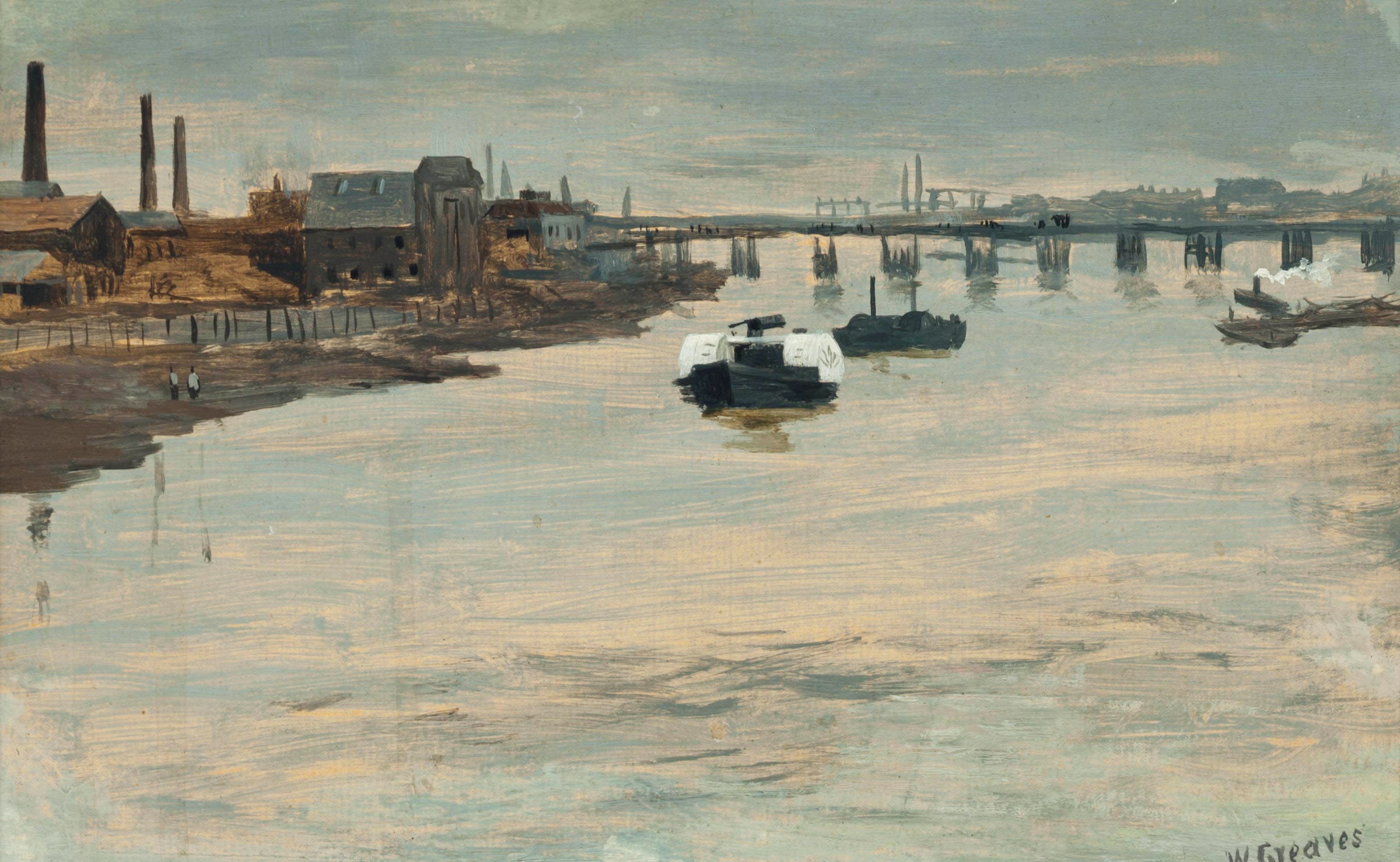 Walter Greaves (1846-1930) , A grey morning, Battersea | Christie's