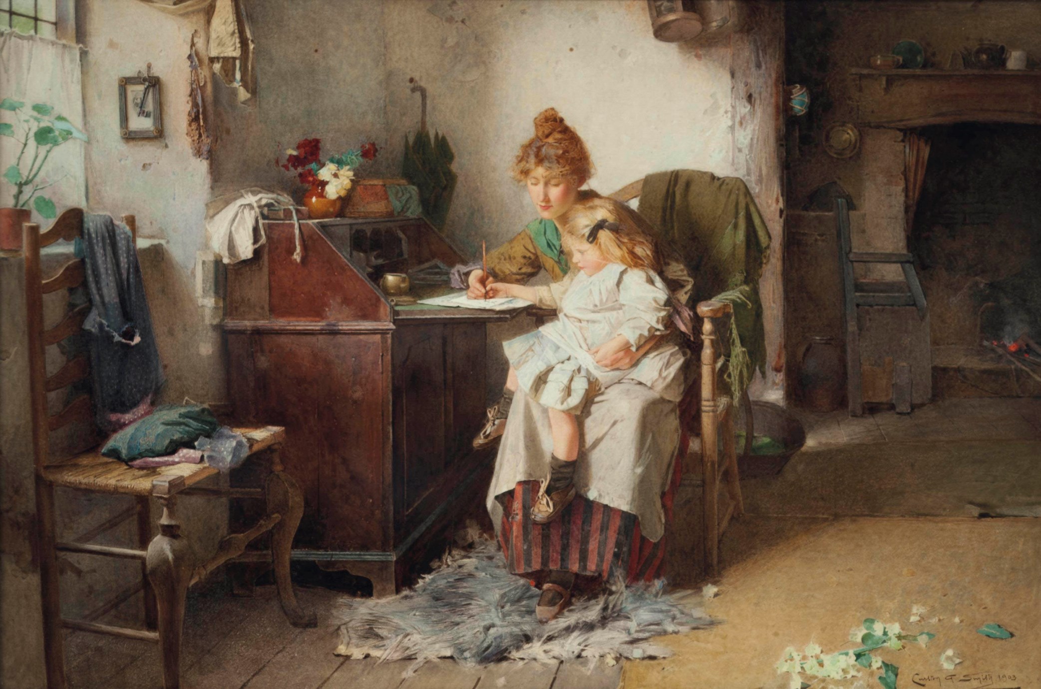 Carlton Alfred Smith, R.I. (1853-1946) , With Love and Kisses | Christie's
