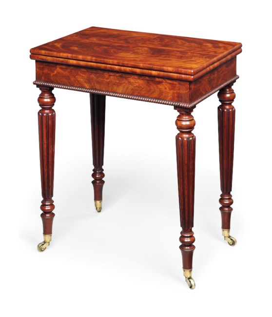 A GEORGE IV MAHOGANY CARD TABLE , BY GILLOWS, CIRCA 1825 | Christie's