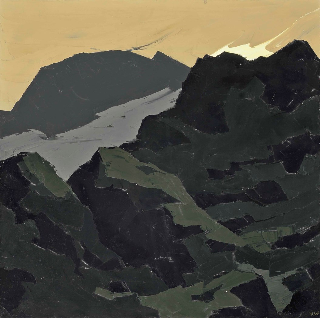 Sir Kyffin Williams, R.A. (1918-2006) , Evening light, Snowdonia ...