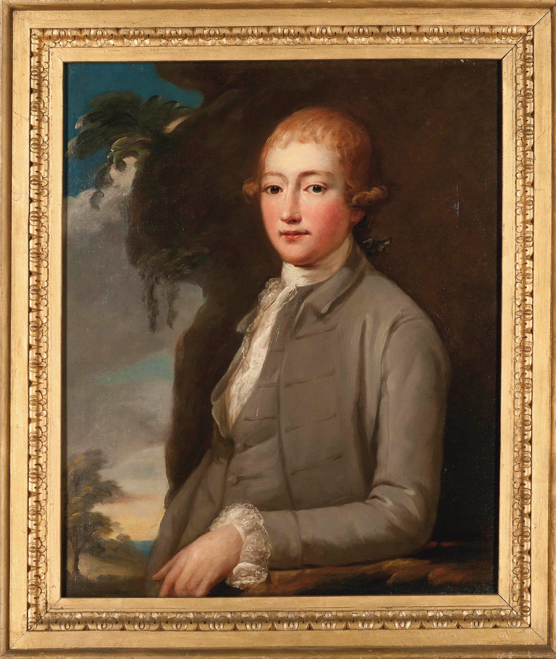 Follower of Joseph Wright of Derby , Portrait of Edmund Townley (1714 ...