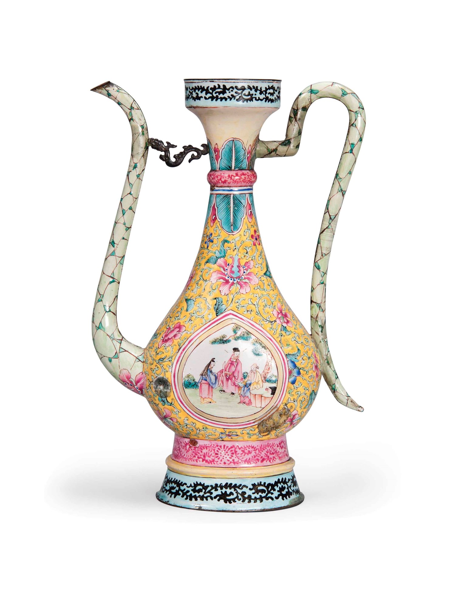 A CHINESE CANTON ENAMEL EWER , 18TH CENTURY | Christie's