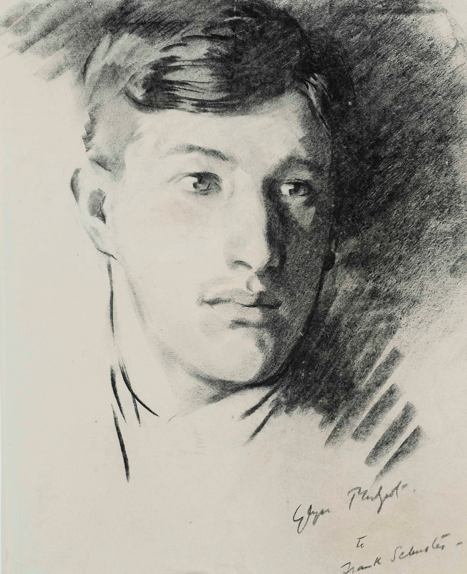Glyn Warren Philpot, R.A. (1884-1937) , Portait of Frank Schurtes ...