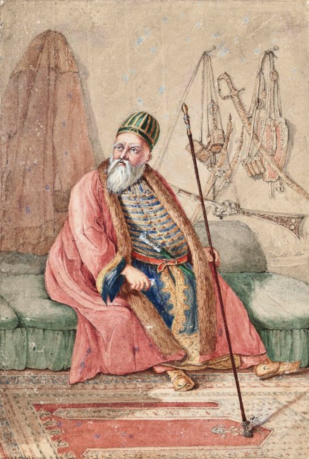 Joseph Cartwright (1789-1829) , Portrait of Ali Pasha | Christie's