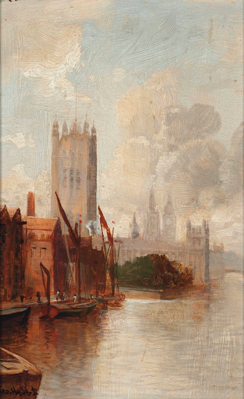 George Hyde Pownall (1876-1932) , The Victoria Tower from Lambeth ...