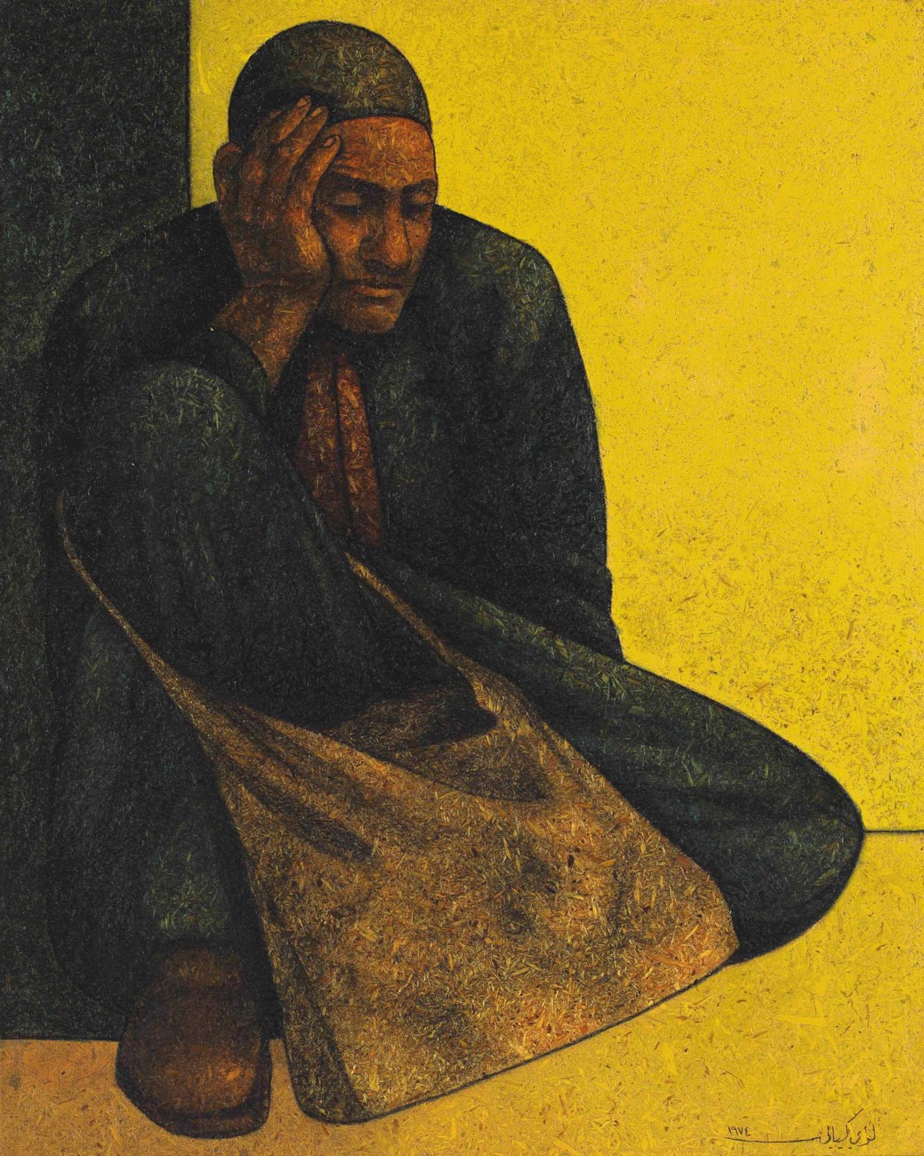 Louay Kayyali (Syrian, 1934-1978) , Istirahet Al-Moutassawel (The ...