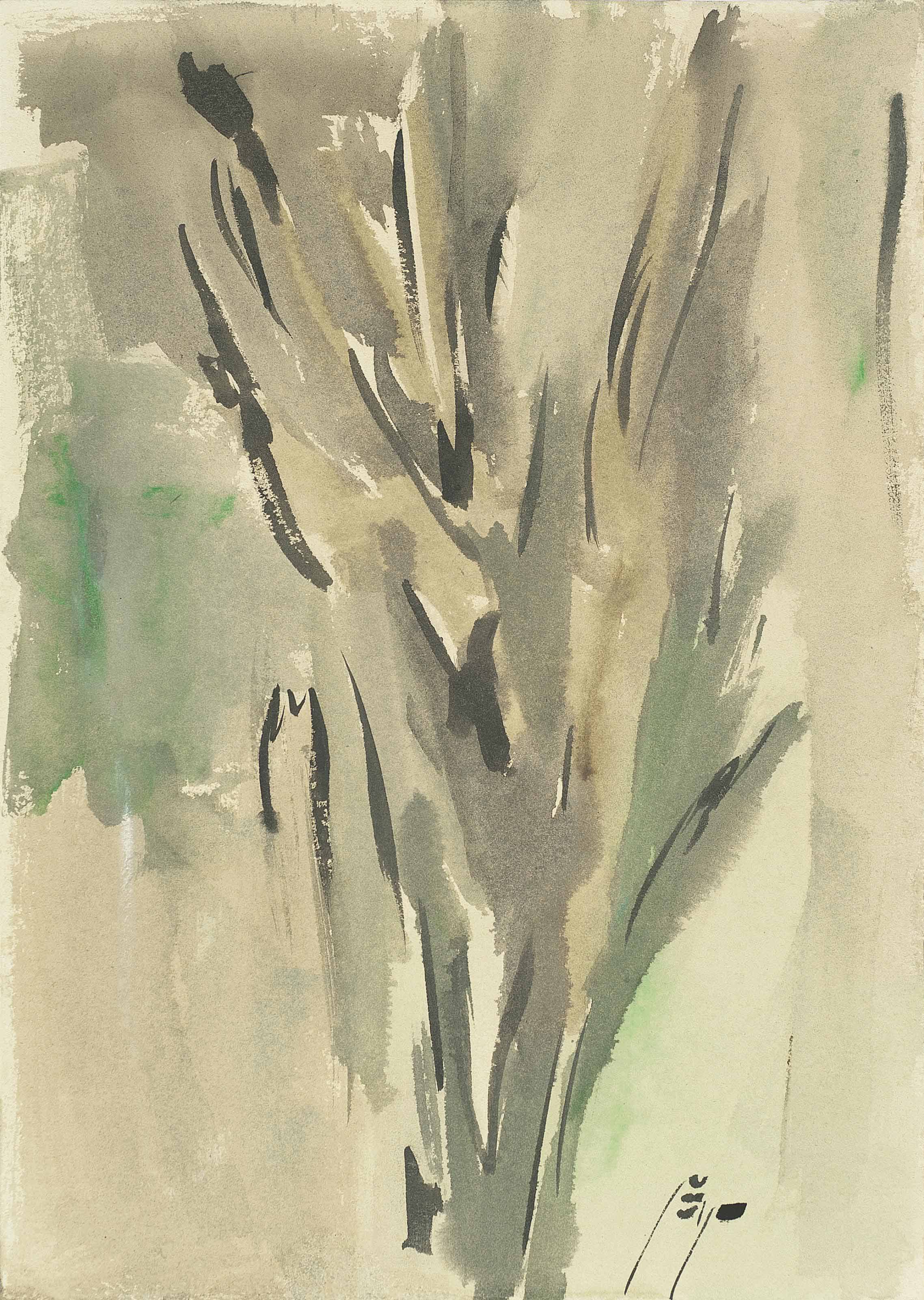 Sohrab Sepehri (Iranian, 1928-1980) , Untitled (From the Trees series ...