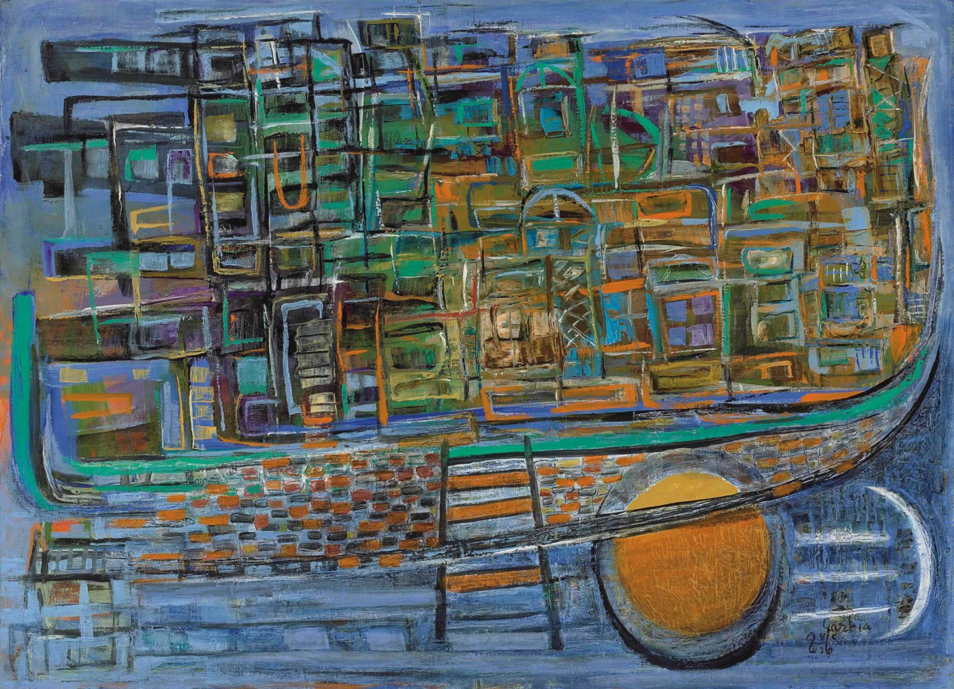Gazbia Sirry (Egyptian, b. 1925) , Godknecht | Christie's