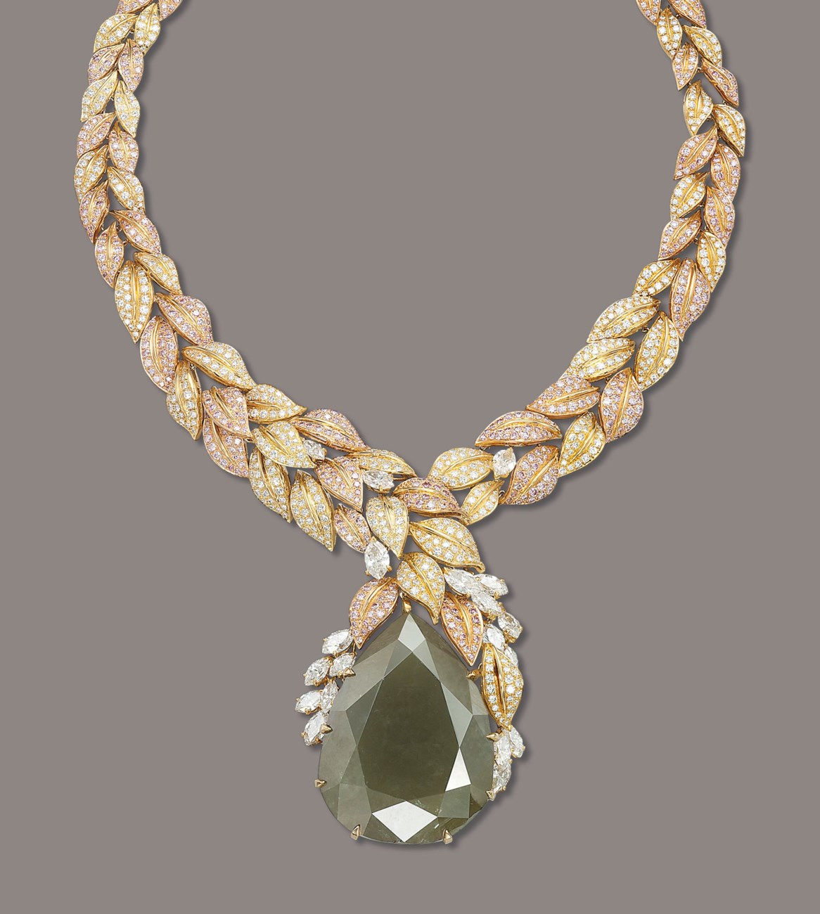 AN IMPRESSIVE COLOURED DIAMOND NECKLACE, BY MOUAWAD | Christie's