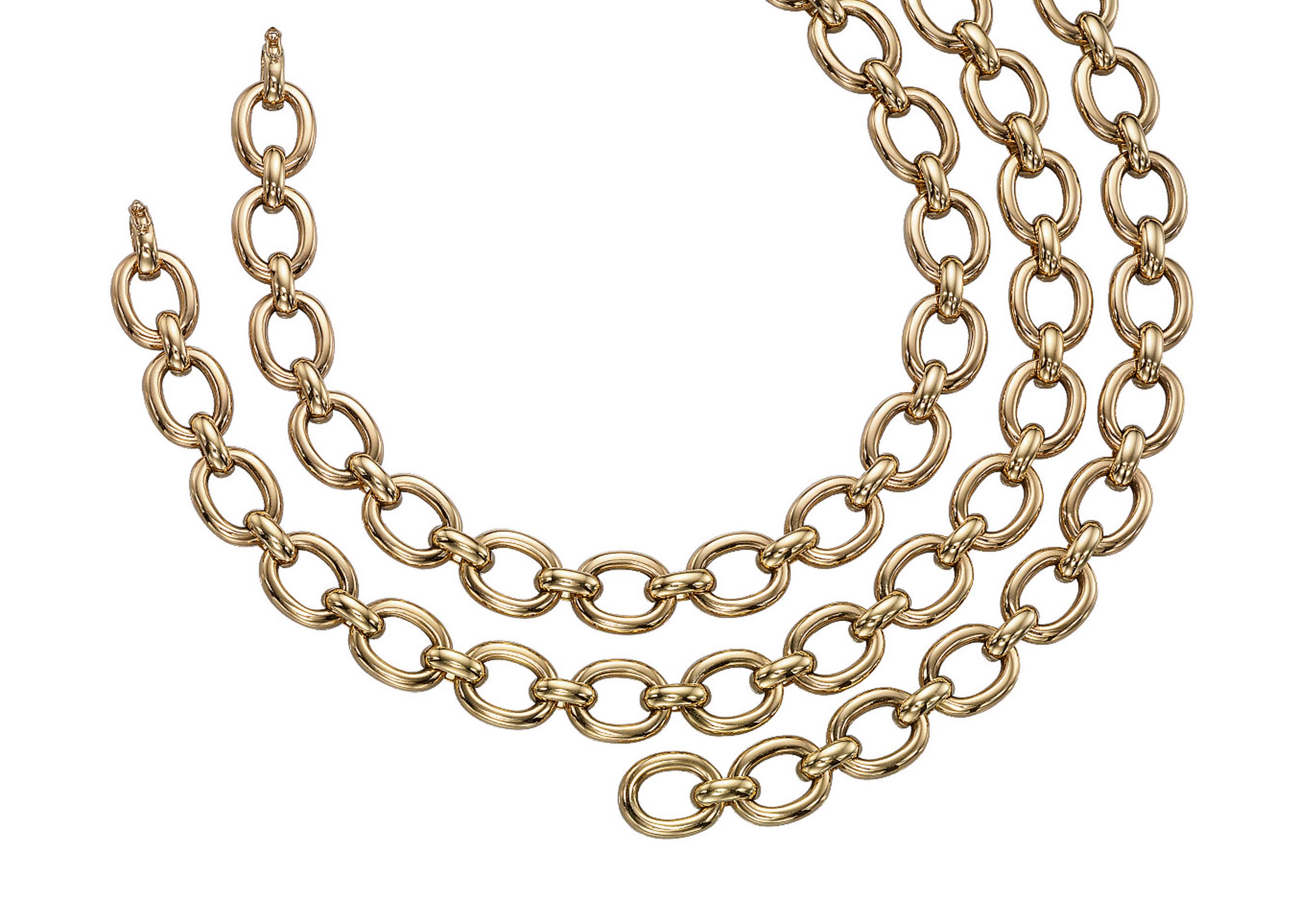 A SET OF THREE GOLD CHAINS, BY CARTIER | Christie's