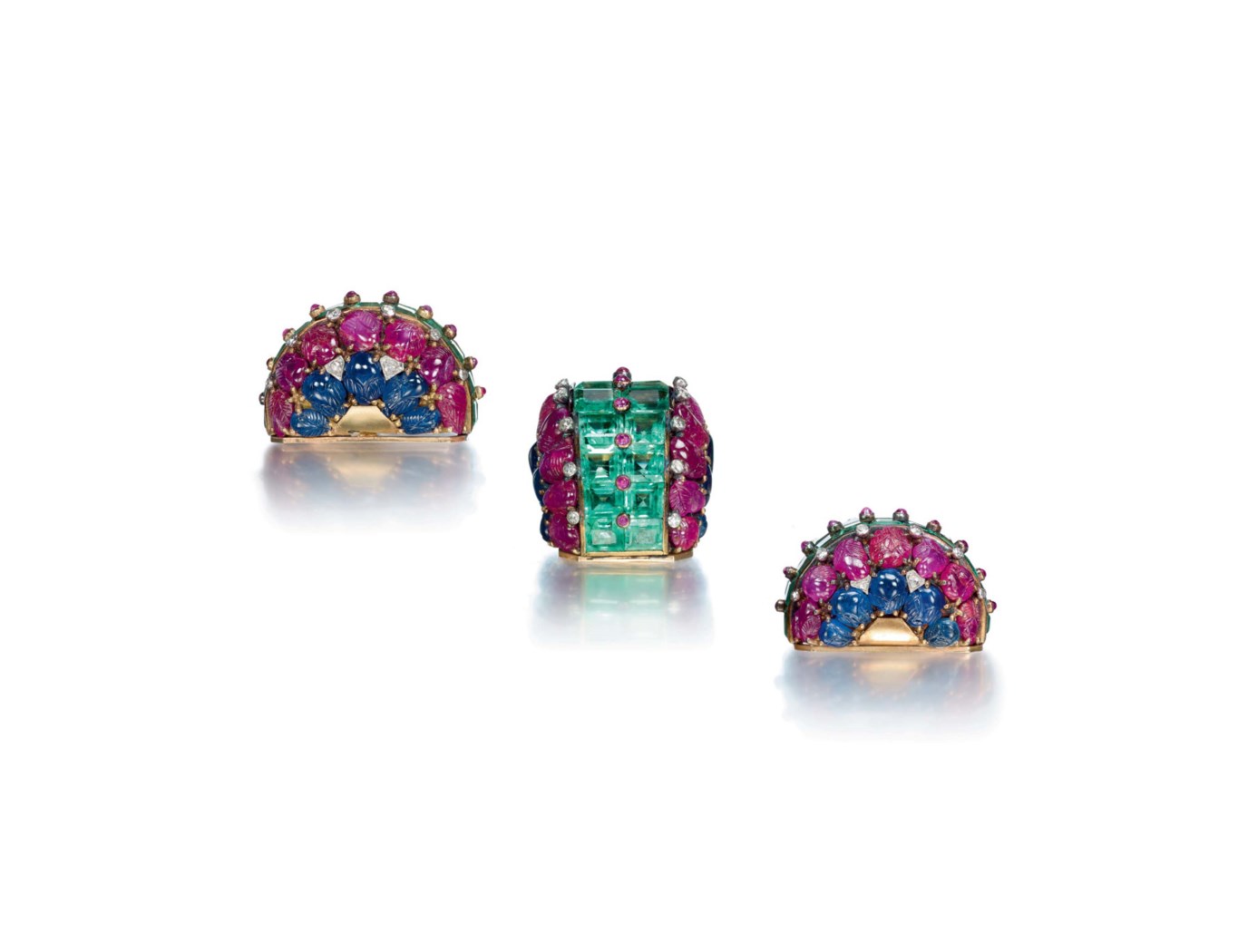 A SET OF RETRO MULTI-GEM JEWELLERY | Christie's