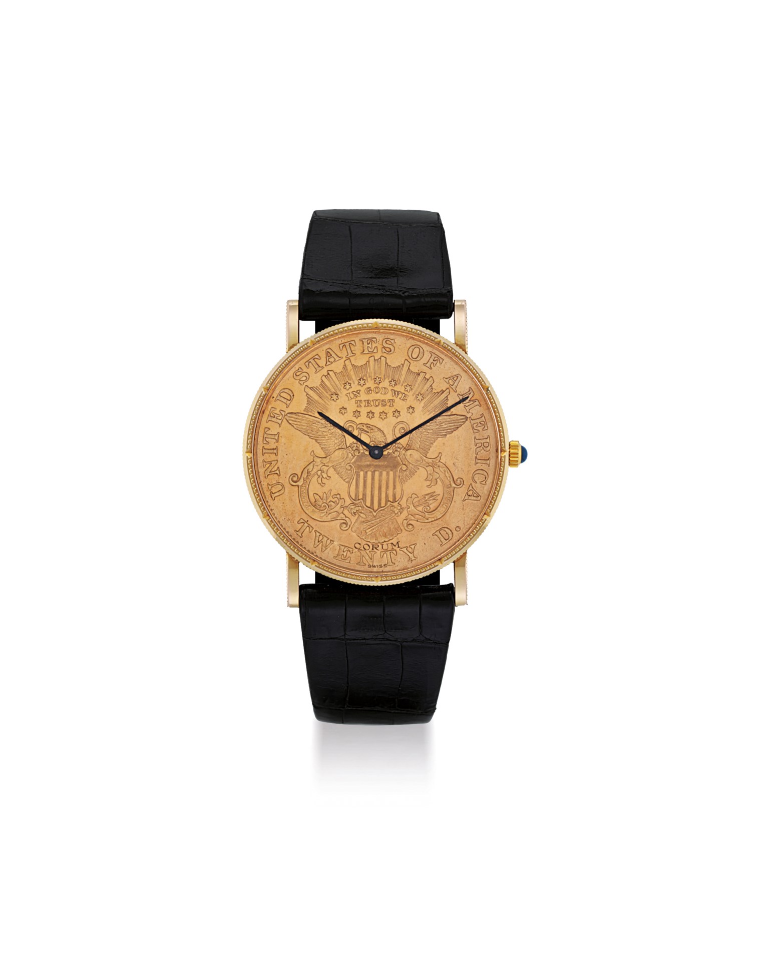 CORUM. AN 18K GOLD TWENTY DOLLAR COIN WATCH, SIGNED CORUM, MOVEMENT NO ...