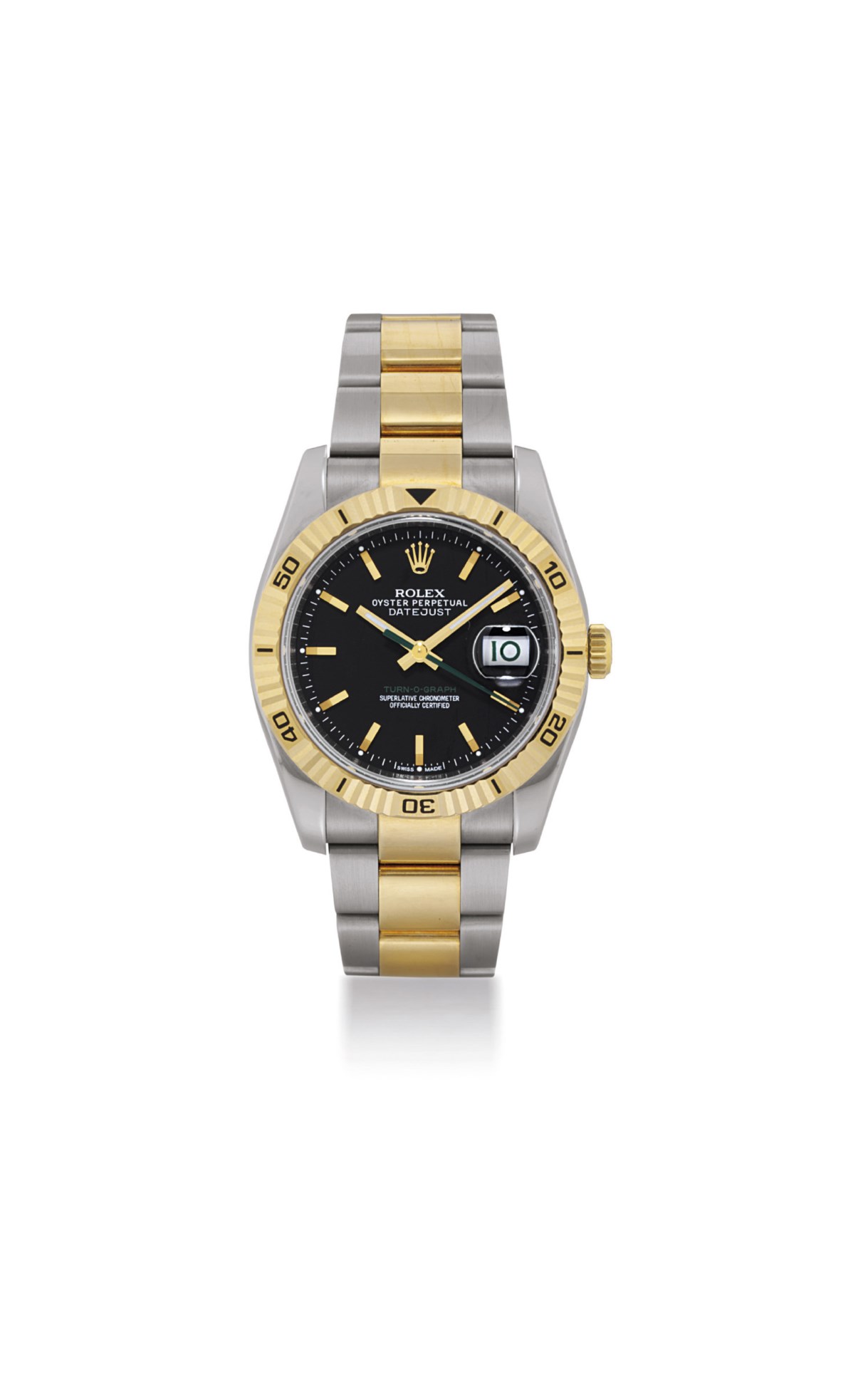 ROLEX. A STAINLESS STEEL AND 18K GOLD LIMITED EDITION WRISTWATCH WITH ...