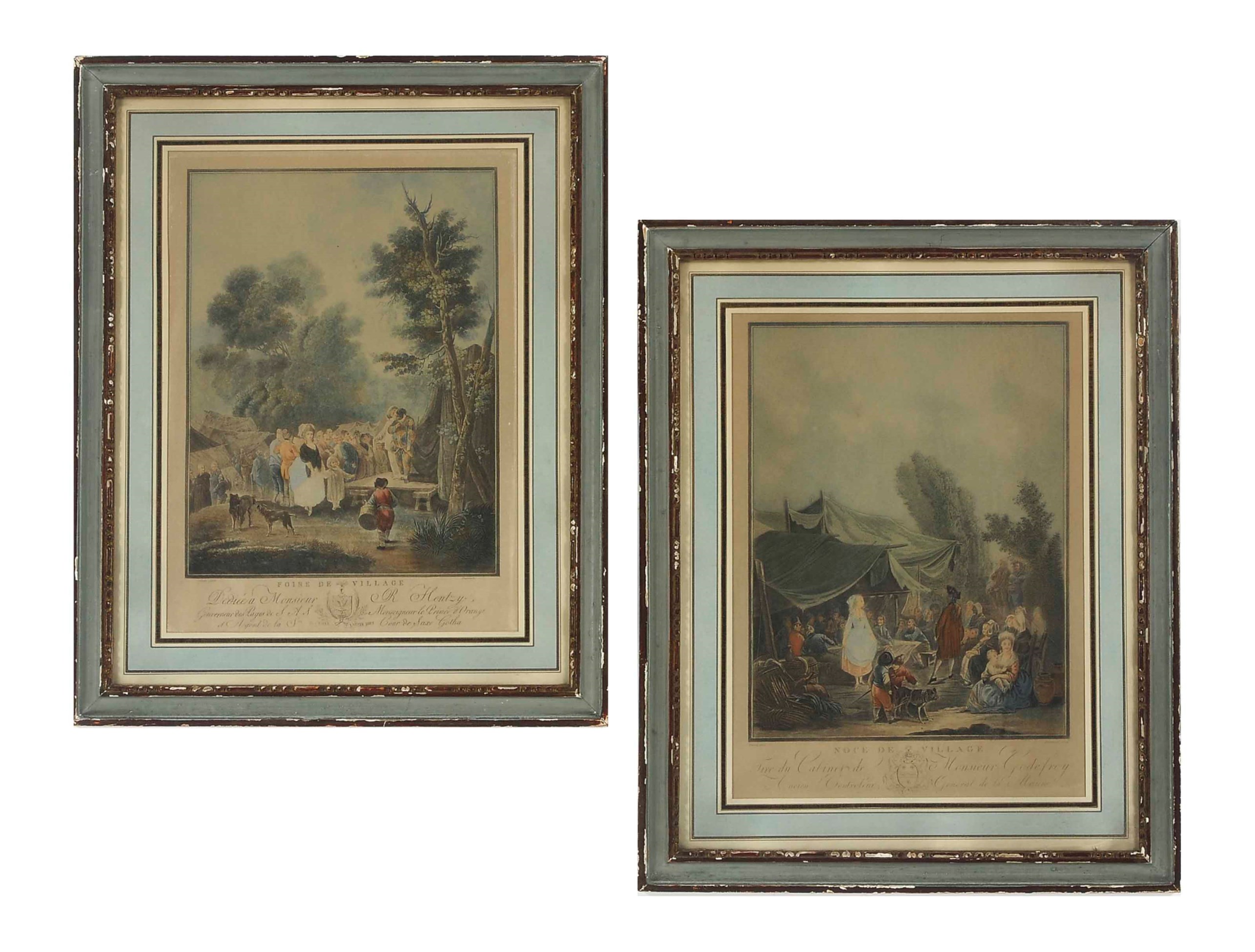 A PAIR OF FRENCH FRAMED COLOR LITHOGRAPHS, , 19TH CENTURY, | Christie's