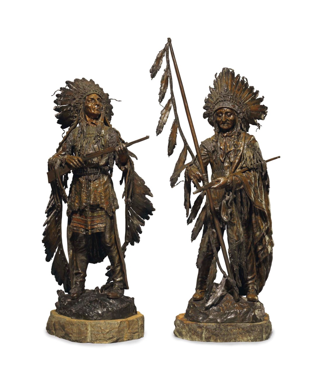 Carl Kauba (1865-1922) , War and Peace: A Pair of Bronzes | Christie's