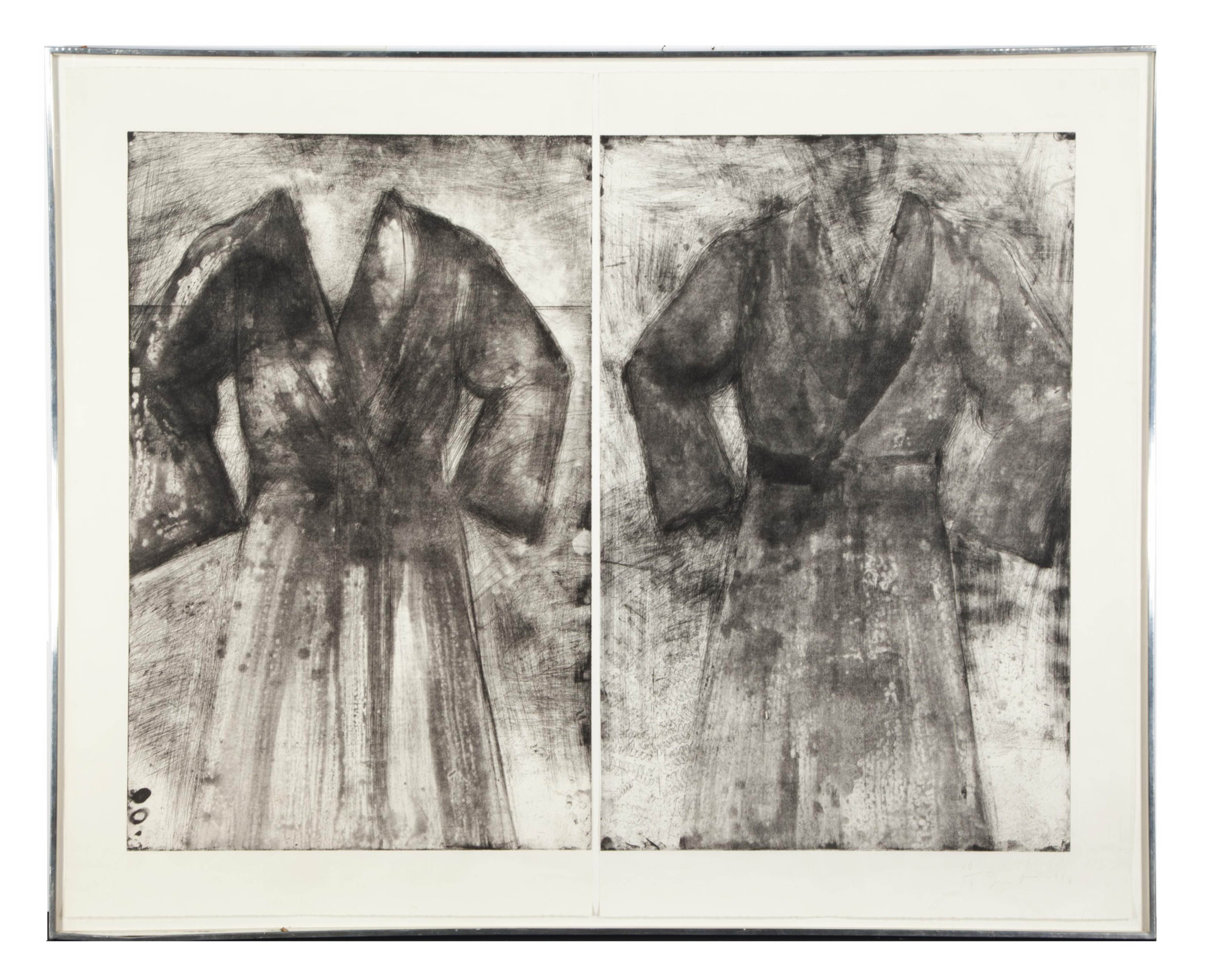Jim Dine (B. 1935) , 2 Robes (Fern's, Acid and Water) (Williams College ...