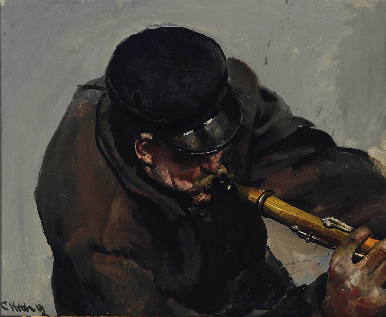 Christian Krohg (Norwegian, 1852-1925) , The Musician | Christie's