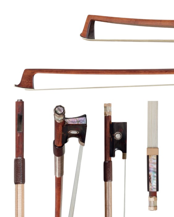 FRANÇOIS XAVIER TOURTE , A GOLD AND TORTOISESHELL MOUNTED VIOLIN BOW ...