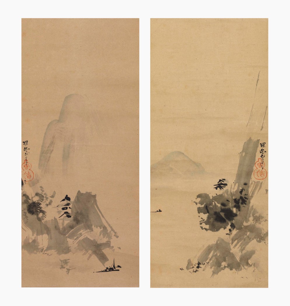 KANO TAN'YU (1602-1674) , Splashed-ink landscapes | Christie's