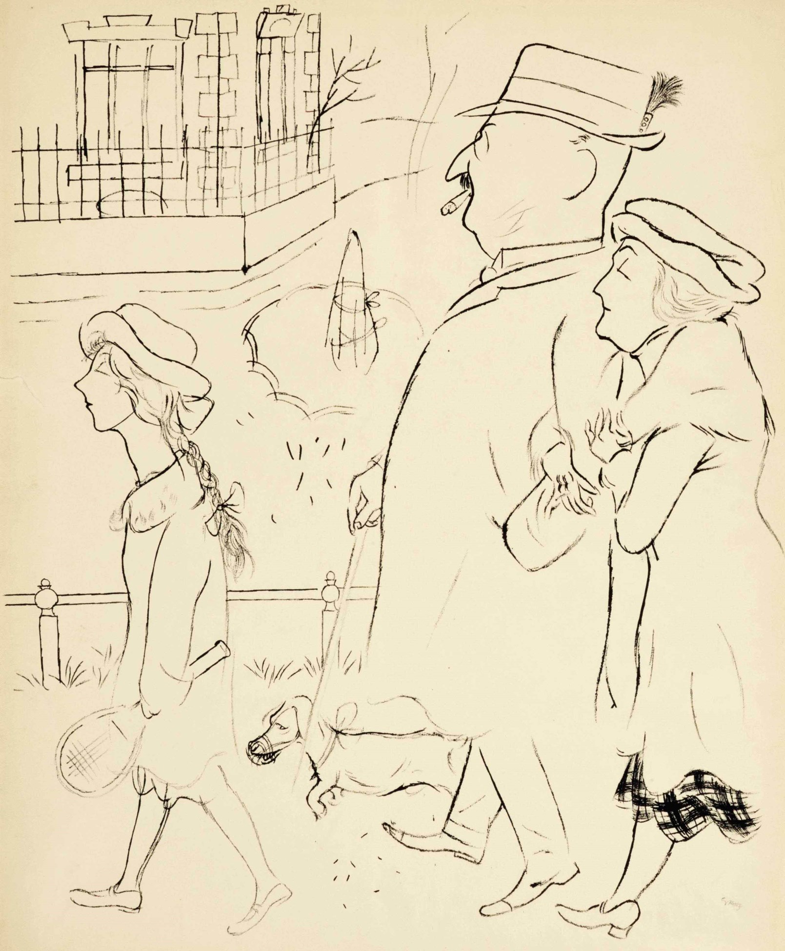 George Grosz (1893-1959) , Spaziergang | Christie's