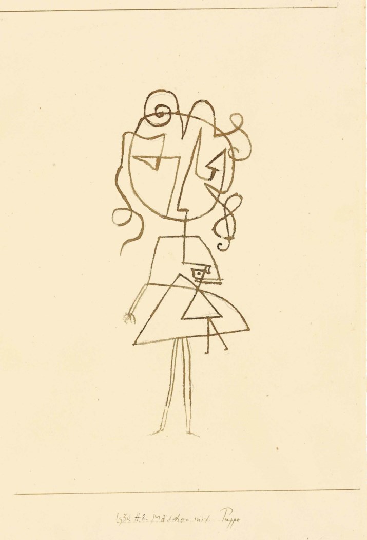 Paul Klee (1879-1940) , Mädchen mit Puppe | Christie's