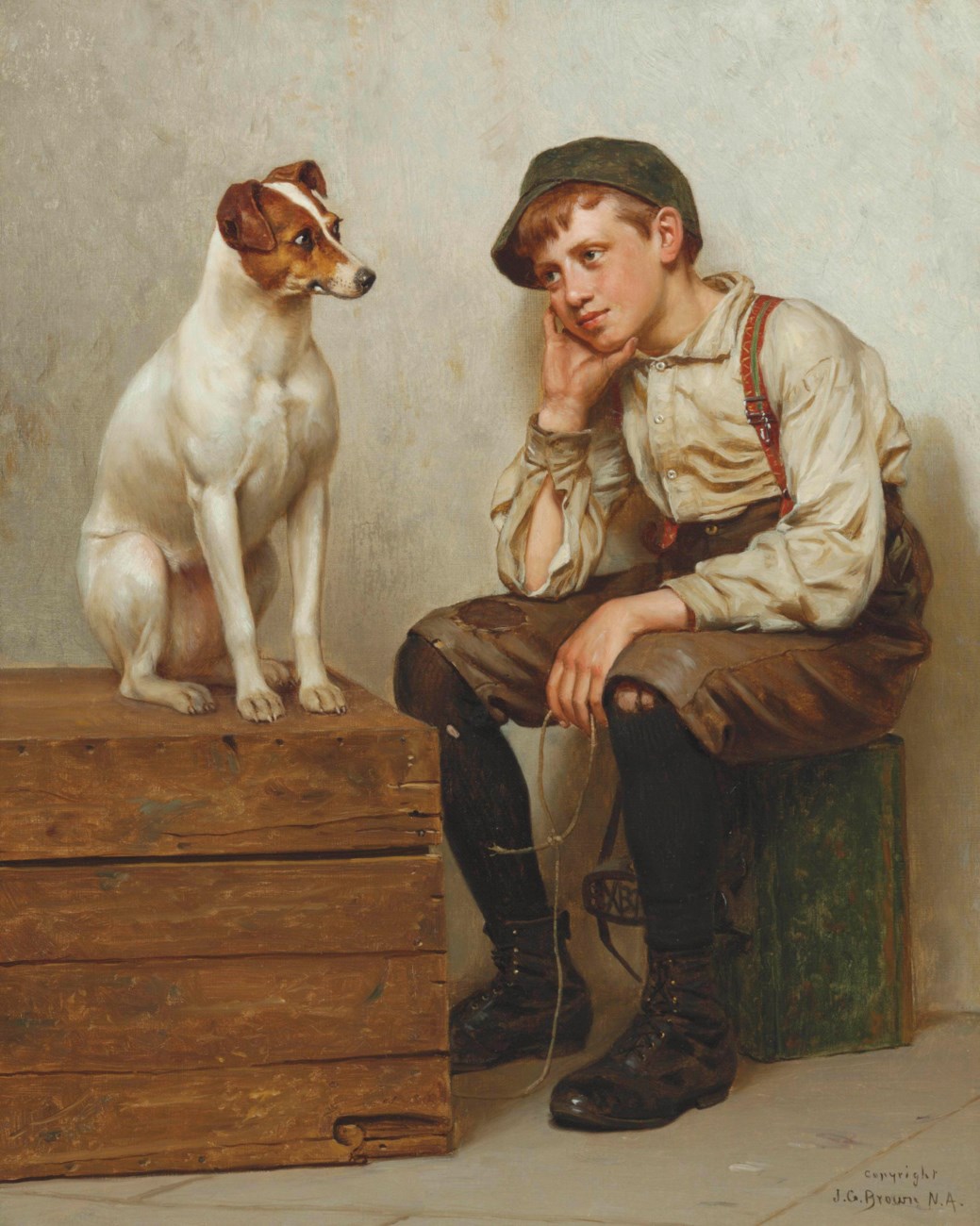 John George Brown (1831-1913) , Mutual Admiration | Christie's