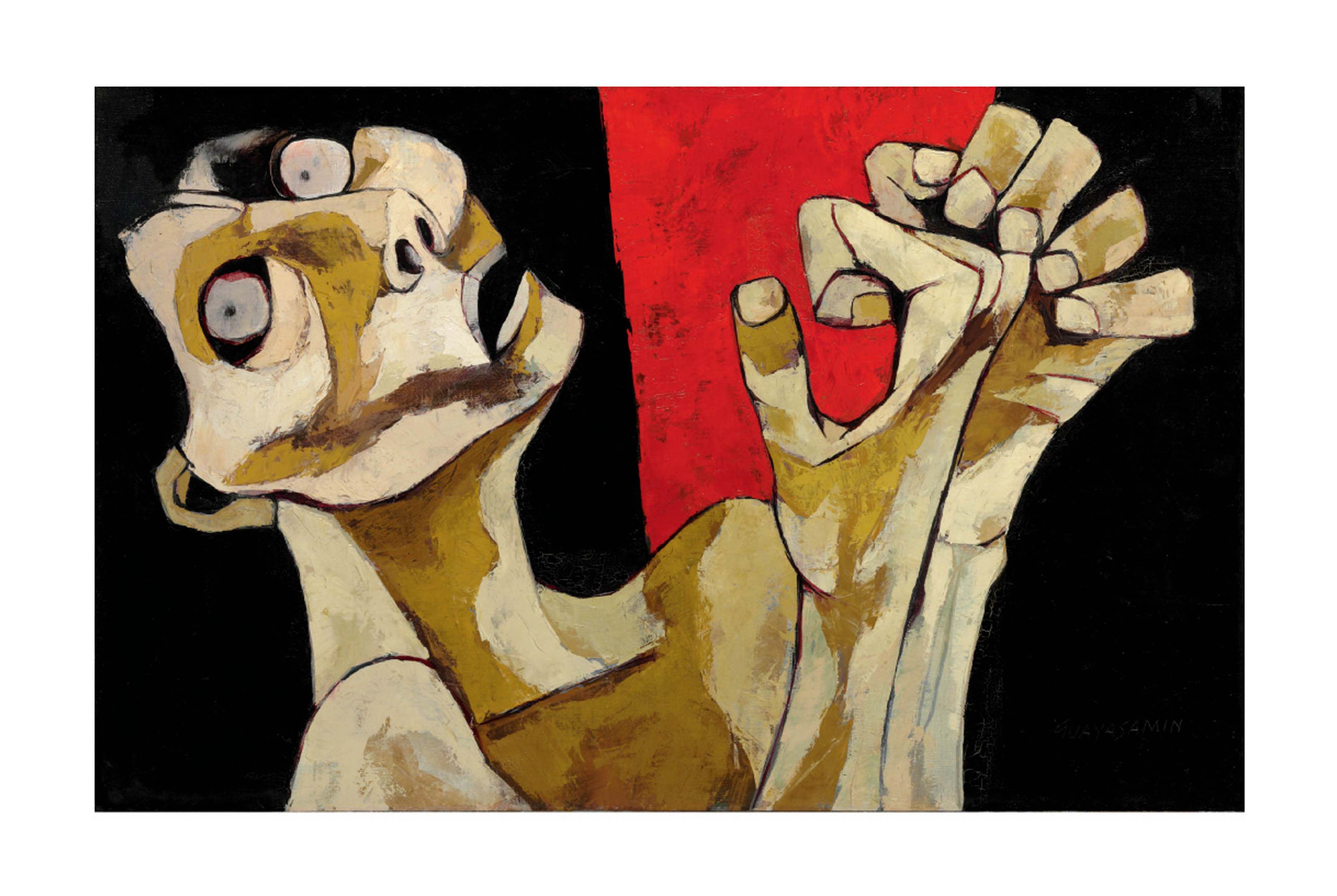 Oswaldo Guayasamín (Ecuadorian 1919-1999) , Hambre | Christie's