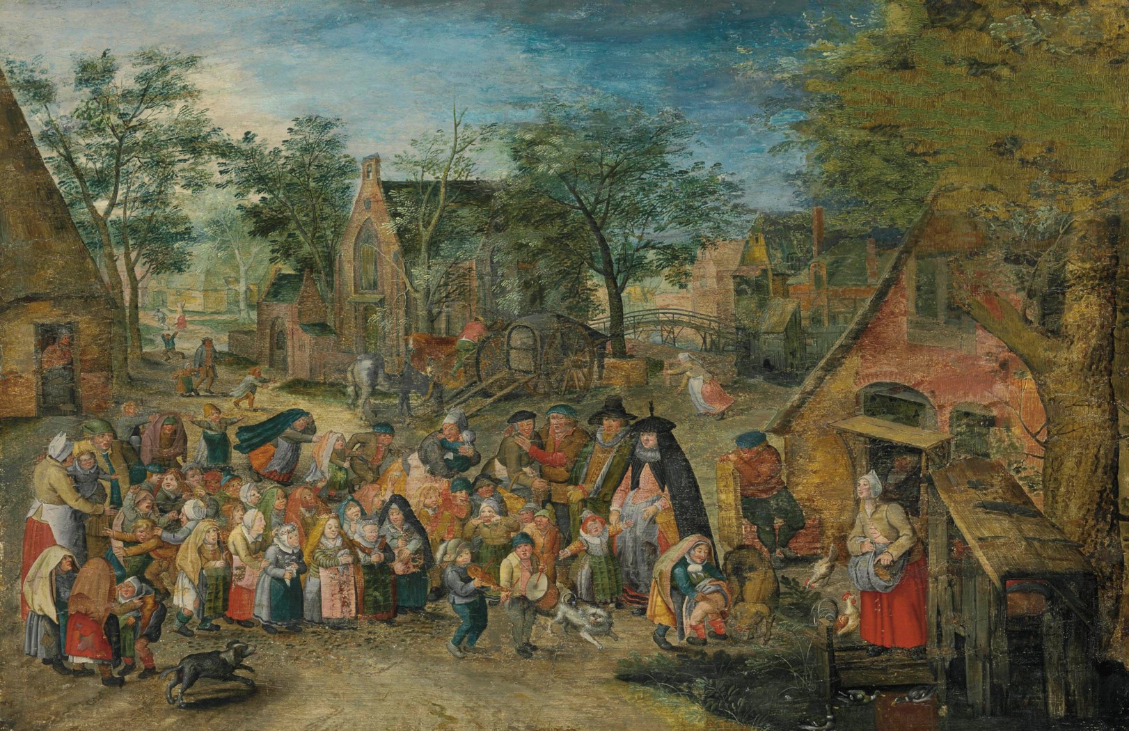 Pieter Brueghel II (Brussels 1564/5-1637/8 Antwerp) , The Whitsun Bride ...