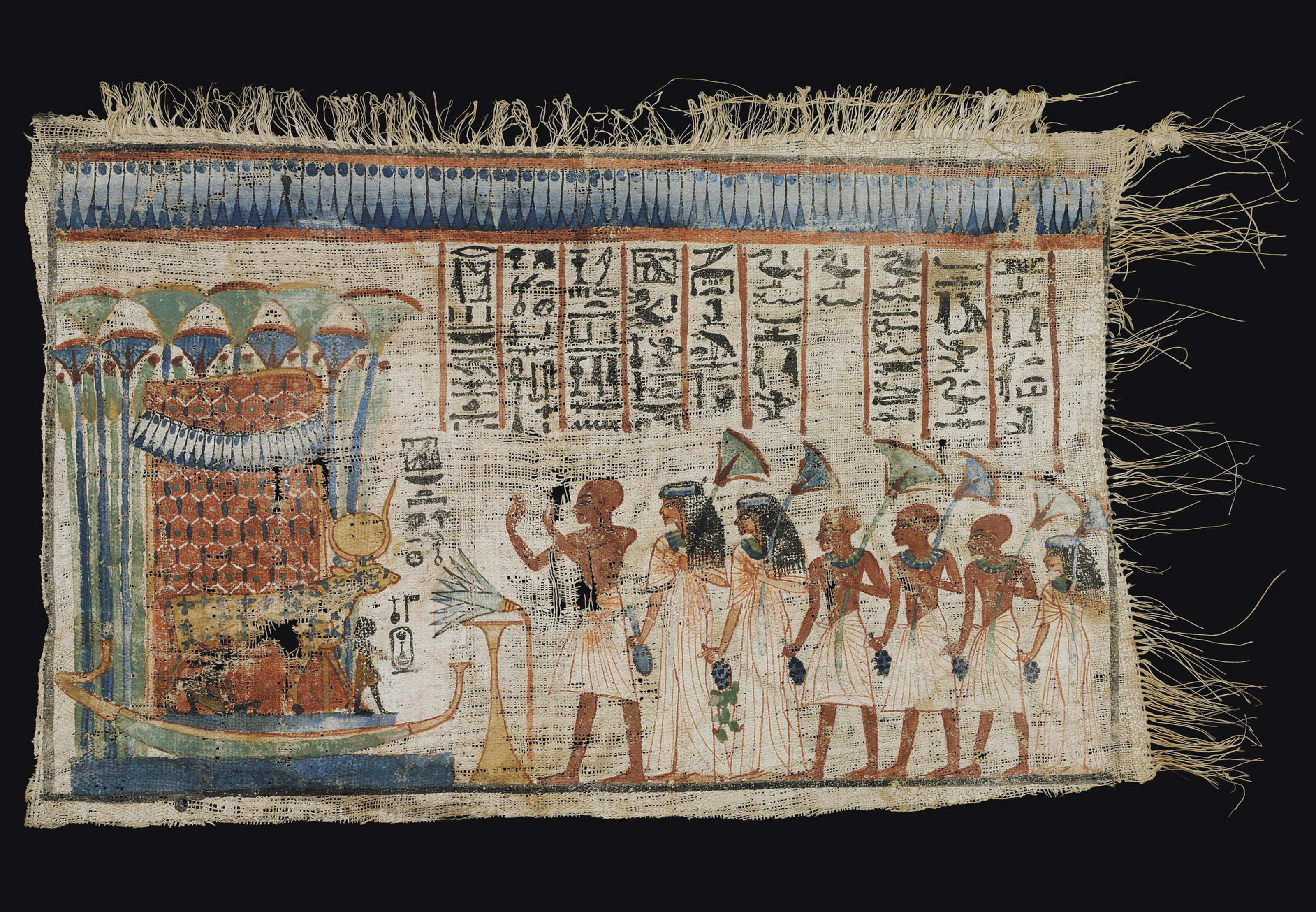 Linen Ancient Egyptian Painting