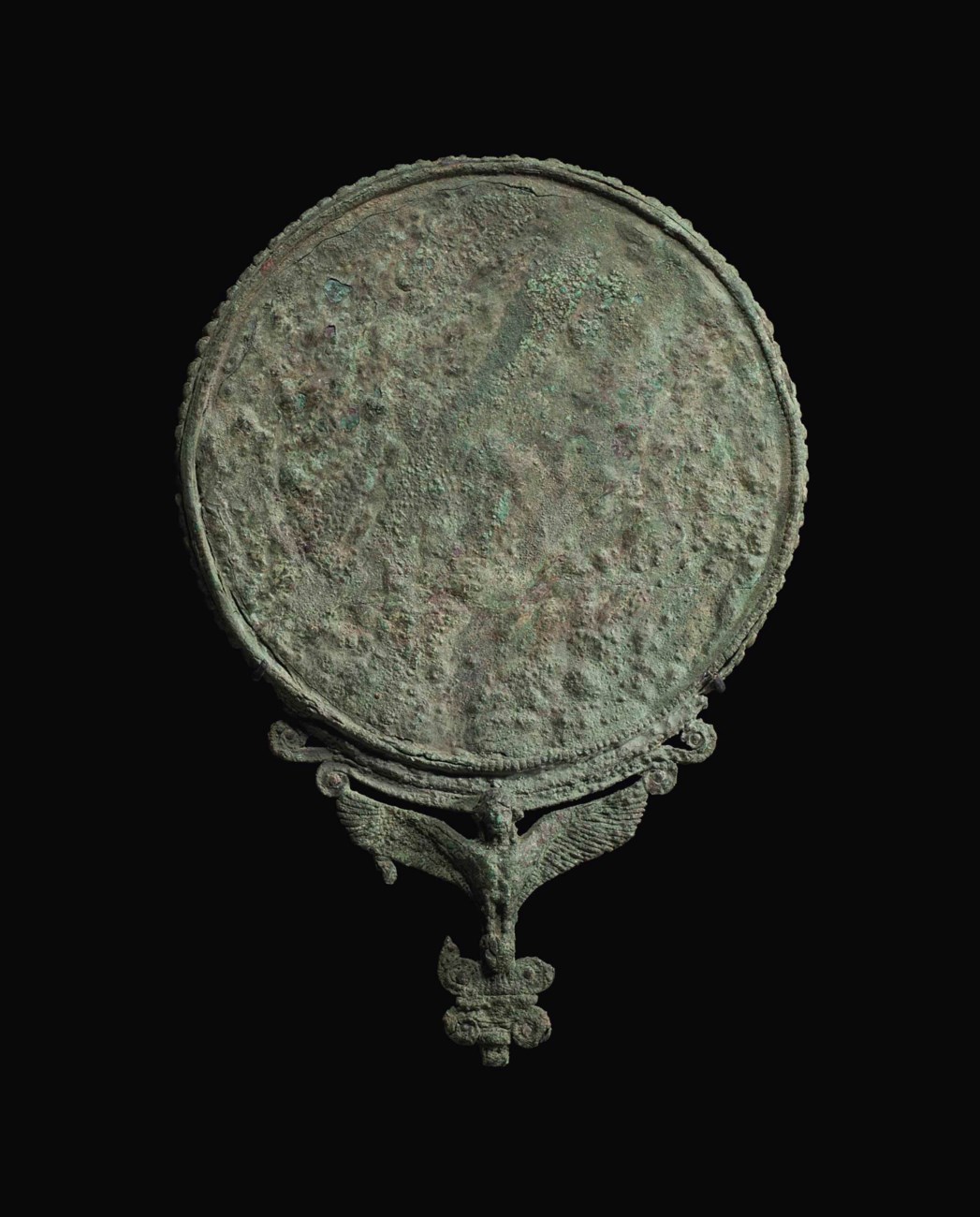 A GREEK BRONZE MIRROR , CLASSICAL PERIOD, CIRCA 5TH CENTURY B.C ...